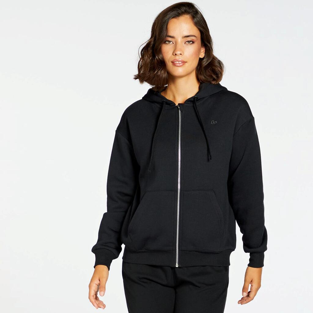 Up Basic - Negro - Sudadera Capucha Mujer | Sprinter