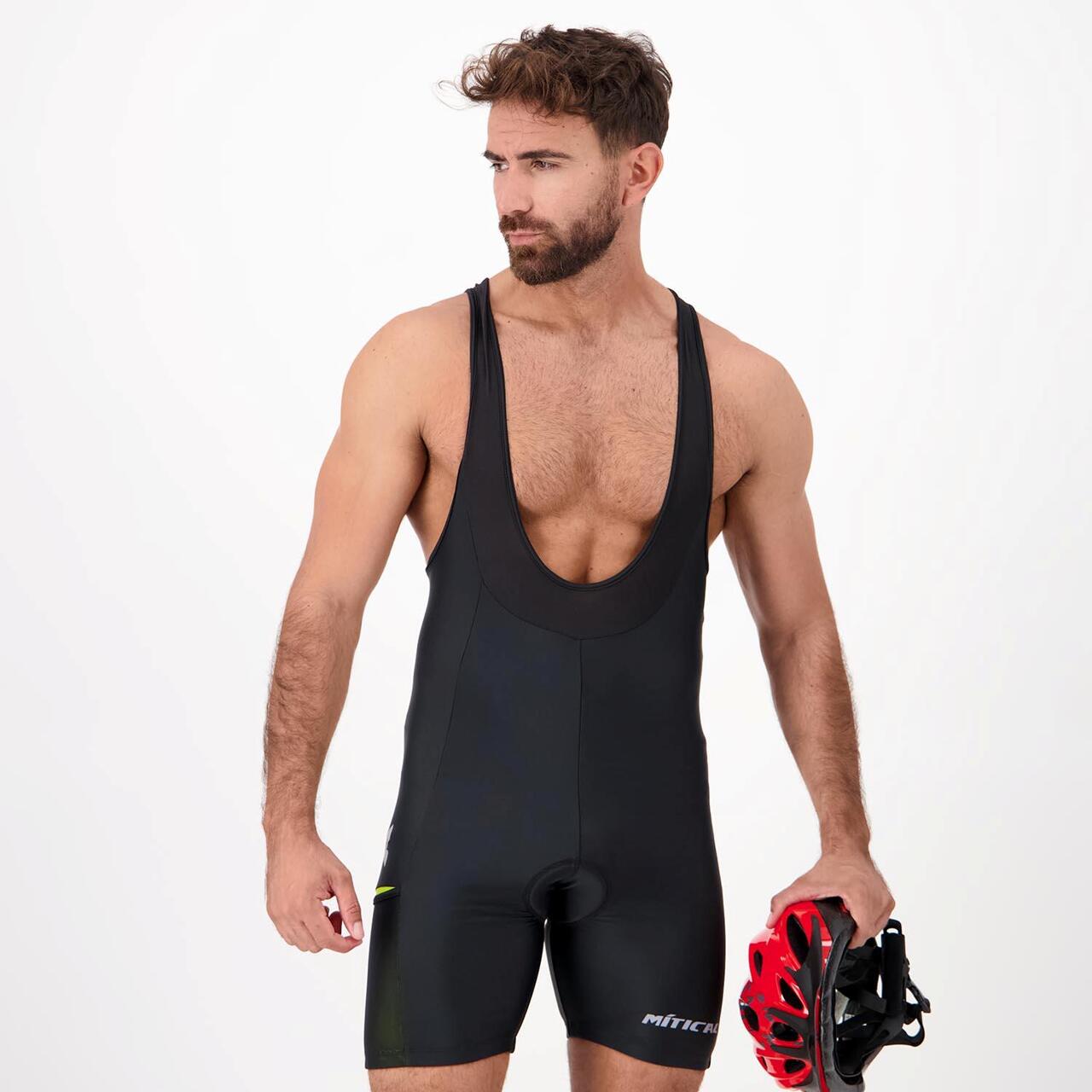 Mítical Plata - Negro - Culotte Ciclismo Hombre | Sprinter | Sprinter
