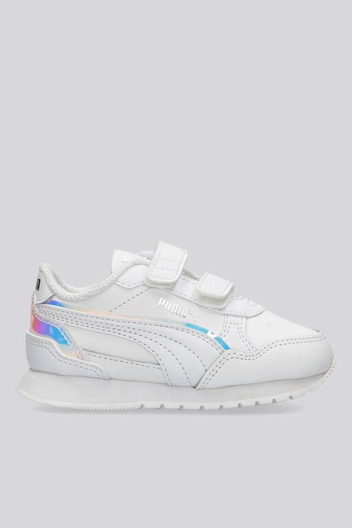 Puma St Runner V4 - Blanco - Zapatillas Velcro Niña | Sprinter MKP