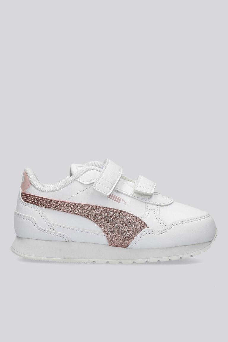 Puma St Runner V4 - Blanco - Zapatillas Velcro Niña | Sprinter MKP