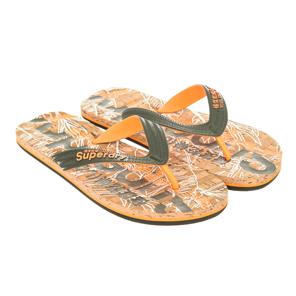 Chanclas Flip Flop Superdry Mf310017a - Caqui/Naranja | Sprinter MKP