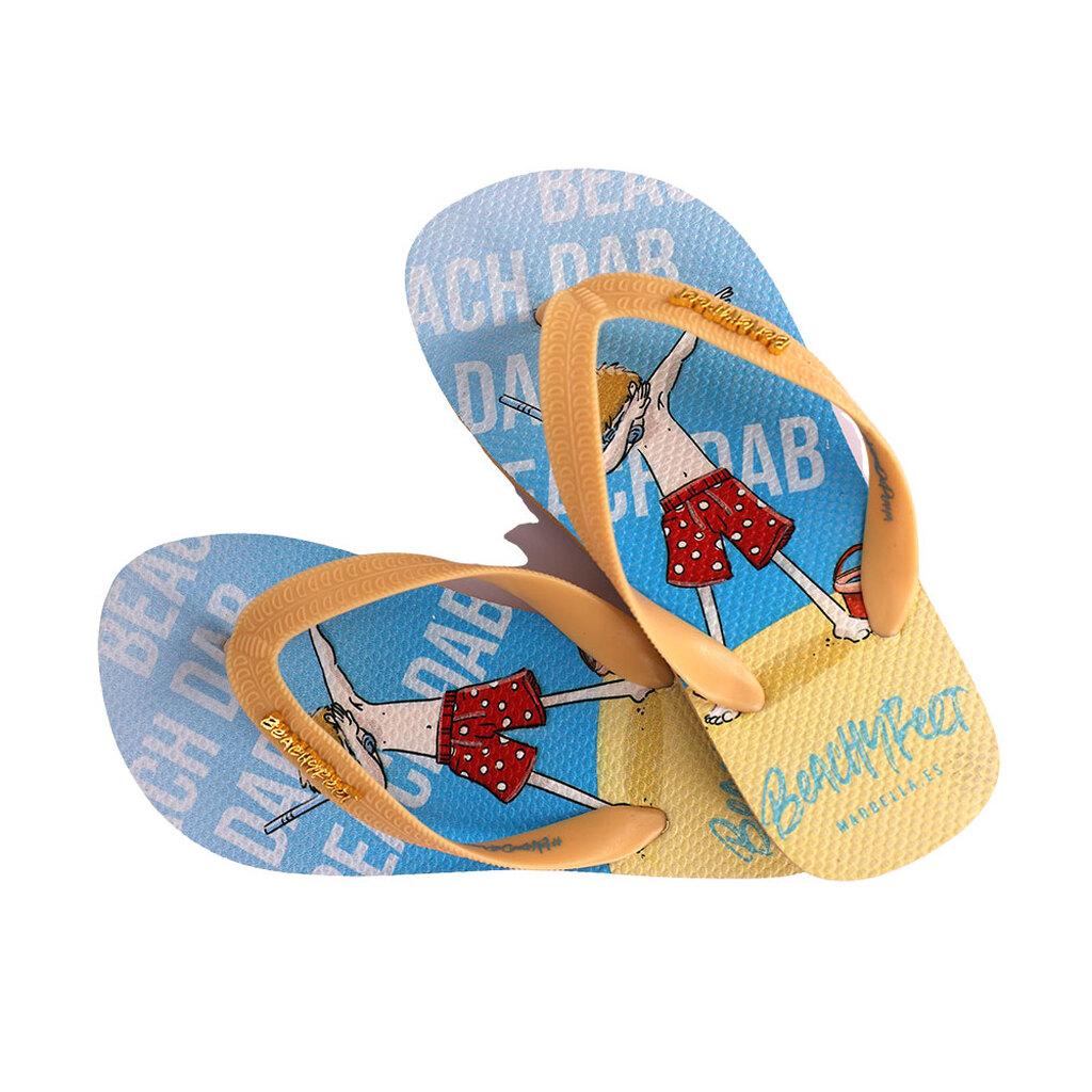 Chanclas Infantiles Beachyfeet Modelo Beach Dab - Azul - Chanclas De ...