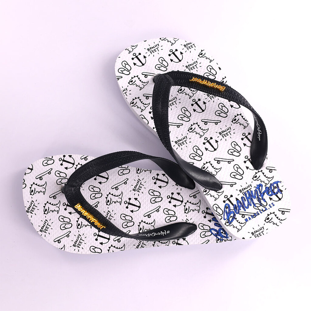 Chanclas Infantiles Beachyfeet Modelo Playa - Blanco - Chanclas De ...