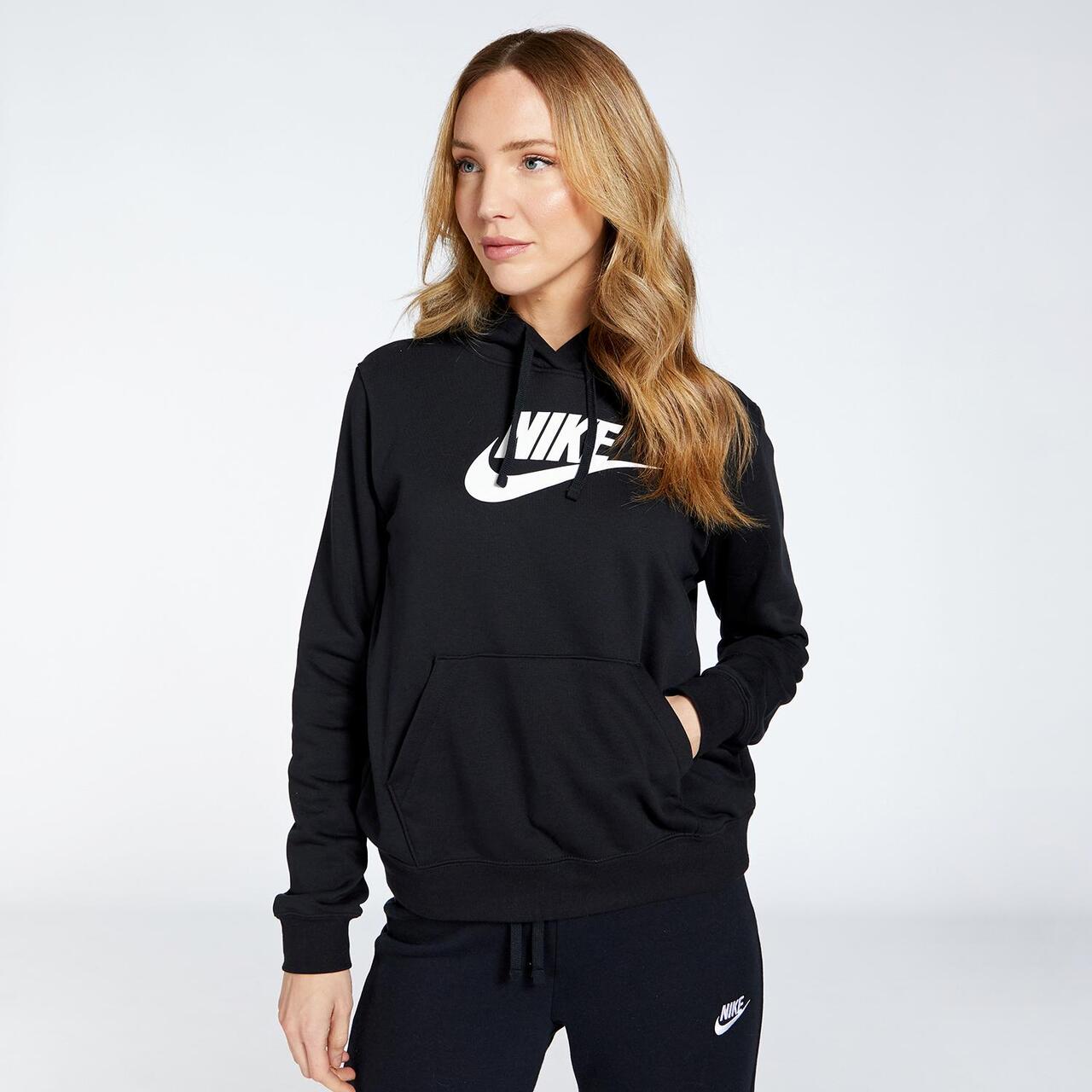 Nike Sportswear Club - Negro - Sudadera Capucha Mujer | Sprinter