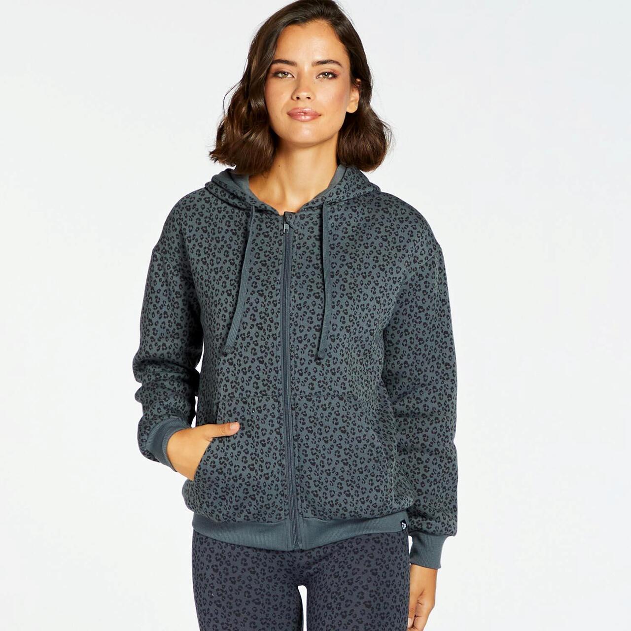 Up Basic - Gris - Sudadera Capucha Mujer | Sprinter