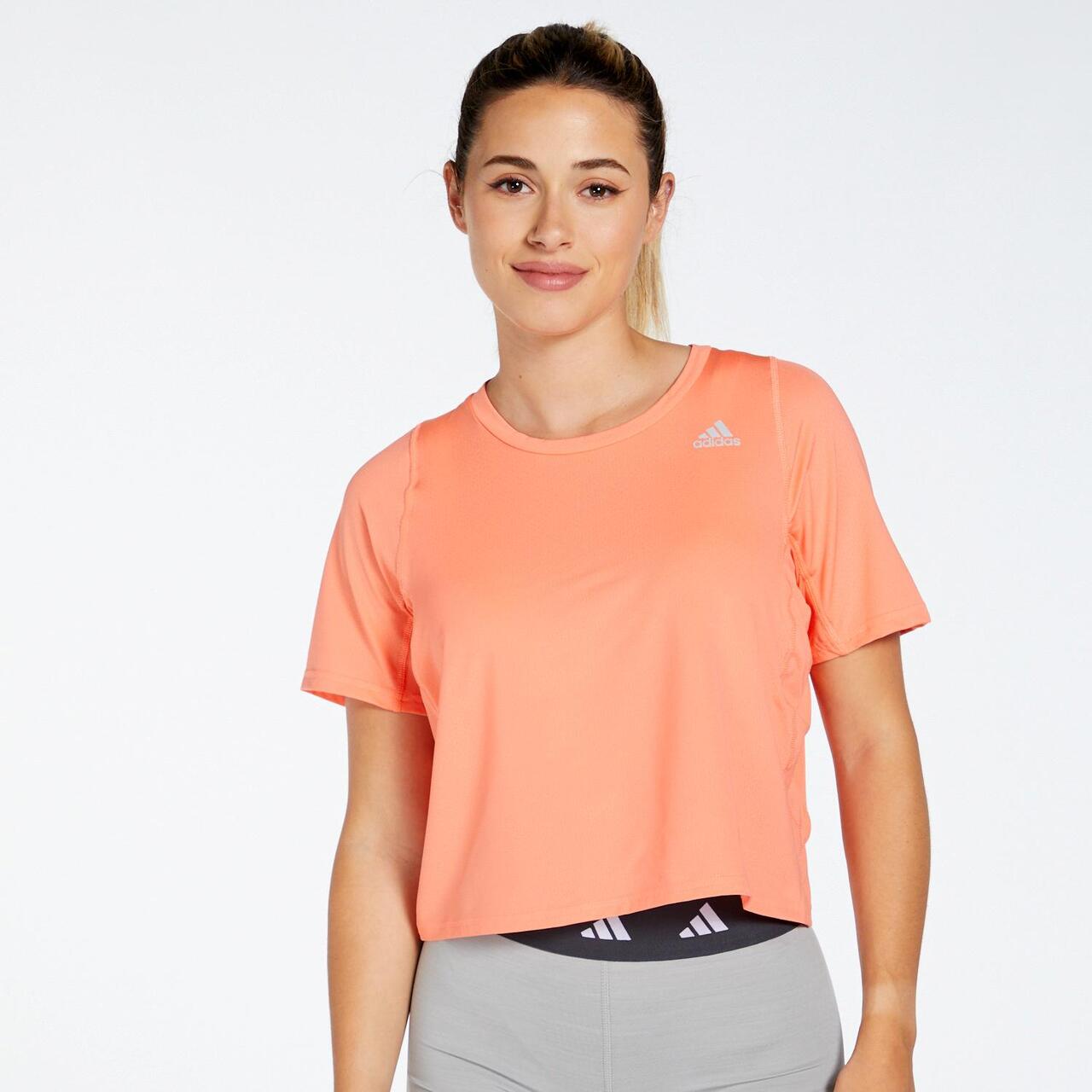 adidas Running Fast - Coral - Camiseta Running Mujer | Sprinter