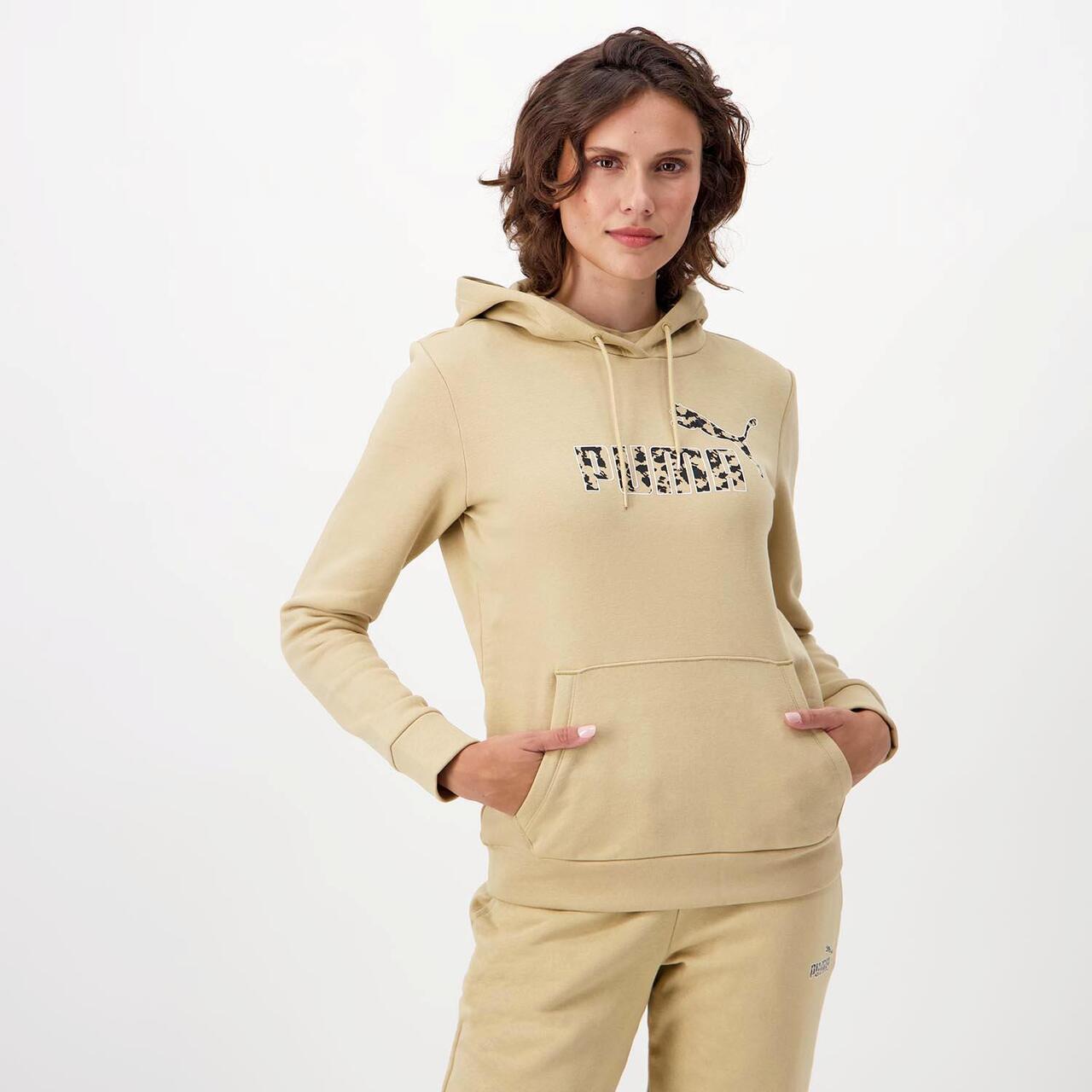 Puma Leopard - Marrón - Sudadera Capucha Mujer | Sprinter