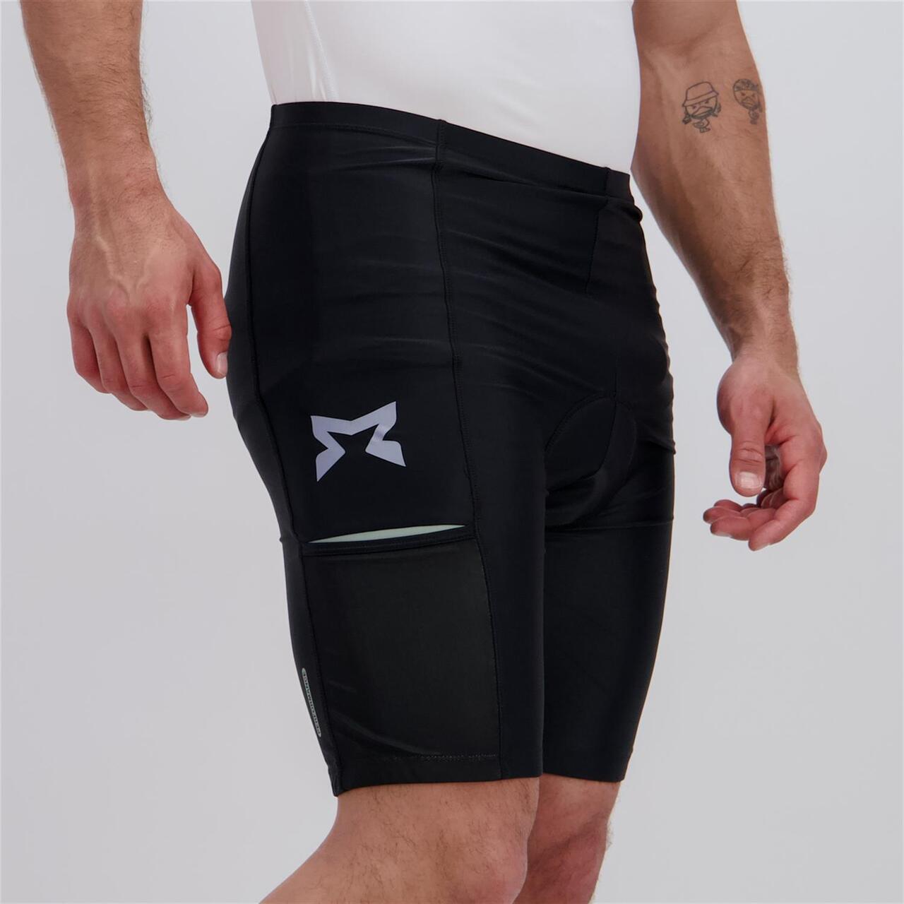 Mítical Plata - Negro - Culotte Ciclismo Hombre | Sprinter | Sprinter