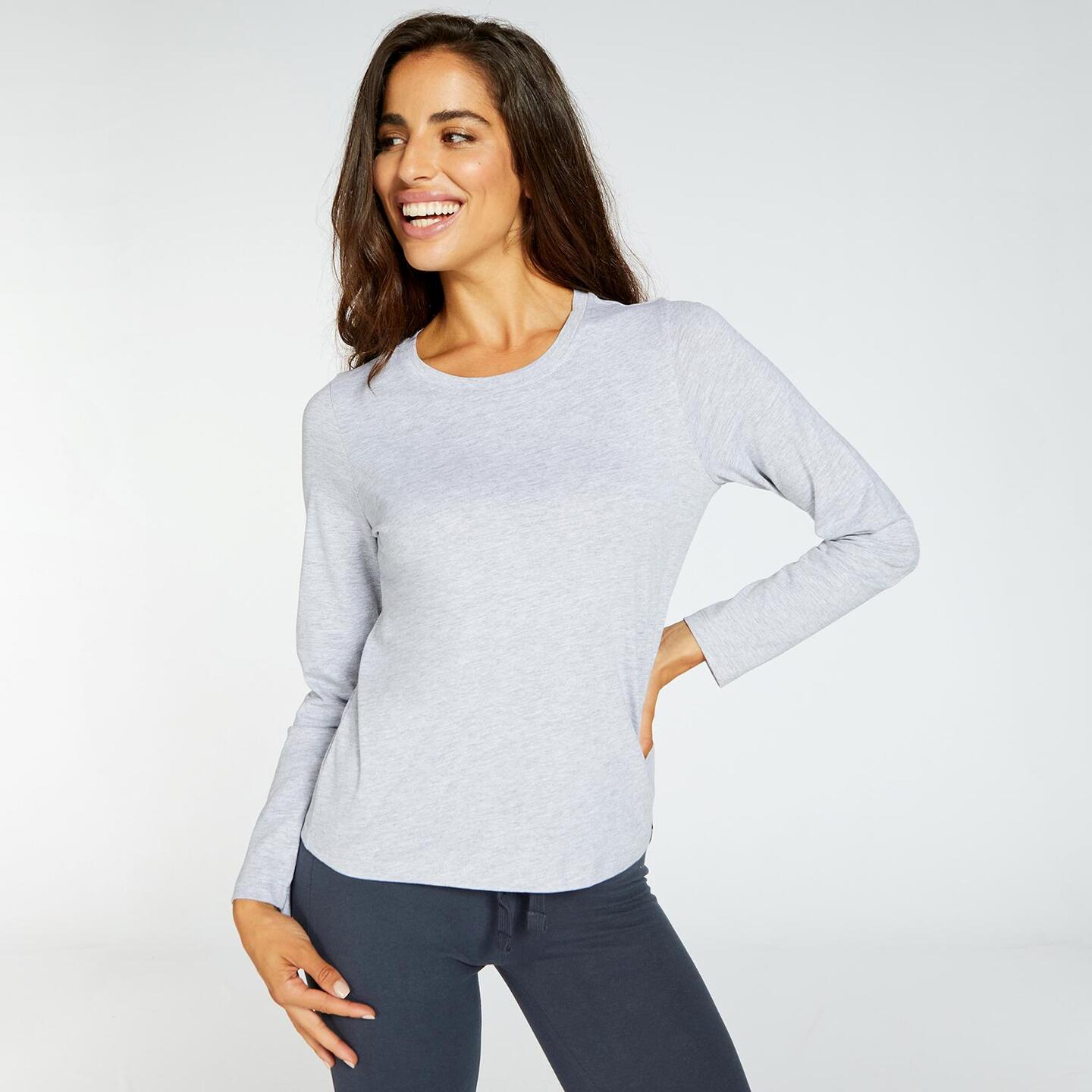 Up Basic - Blanco - Camiseta Manga Larga Mujer | Sprinter