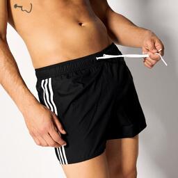 adidas CLX 3 stripes - Negro - Bañador Natación Corto Hombre | Sprinter