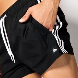 adidas CLX 3 stripes - Negro - Bañador Natación Corto Hombre | Sprinter