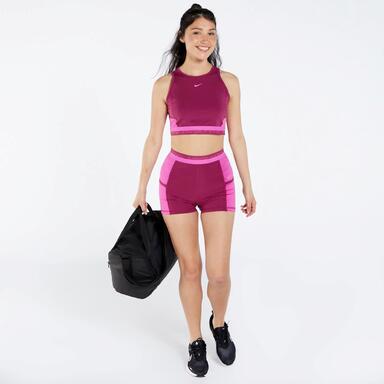 Nike Pro - Rosa - Camiseta Crop Top Mujer | Sprinter