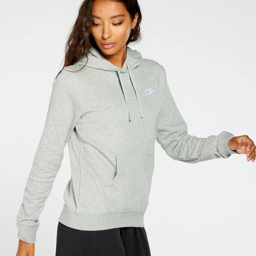 Nike Small - Gris - Sudadera Capucha Mujer | Sprinter