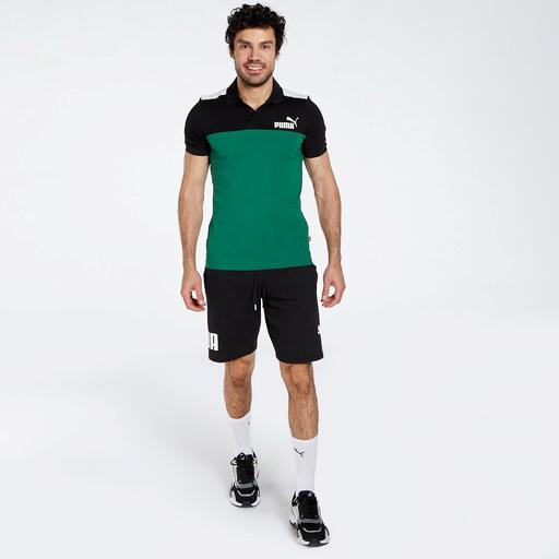 Puma Block - Verde - Polo Hombre | Sprinter