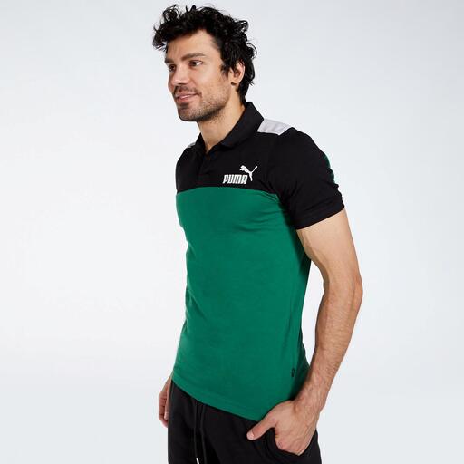 Puma Block - Verde - Polo Hombre | Sprinter