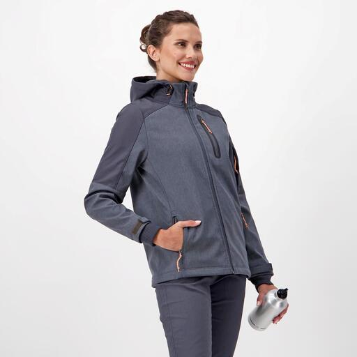 Softshell Boriken - Gris - Chaqueta Montaña Mujer | Sprinter