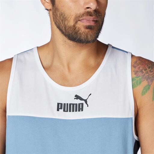 Puma Essential Block - Denim - Camiseta Tirantes Hombre | Sprinter Puma Essential Block - Denim - Camiseta Tirantes Hombre | Sprinter