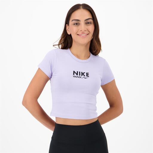 Camiseta Nike - Malva - Camiseta Crop Mujer | Sprinter