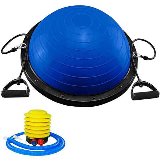 Strongerfit Balance Hemisphere 58 Cm Com Tensores E Inflador - Azul ...