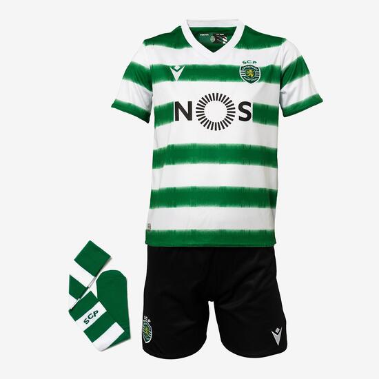 Equipamento Sporting CP Macron - Verde - Futebol Rapaz | Sport Zone