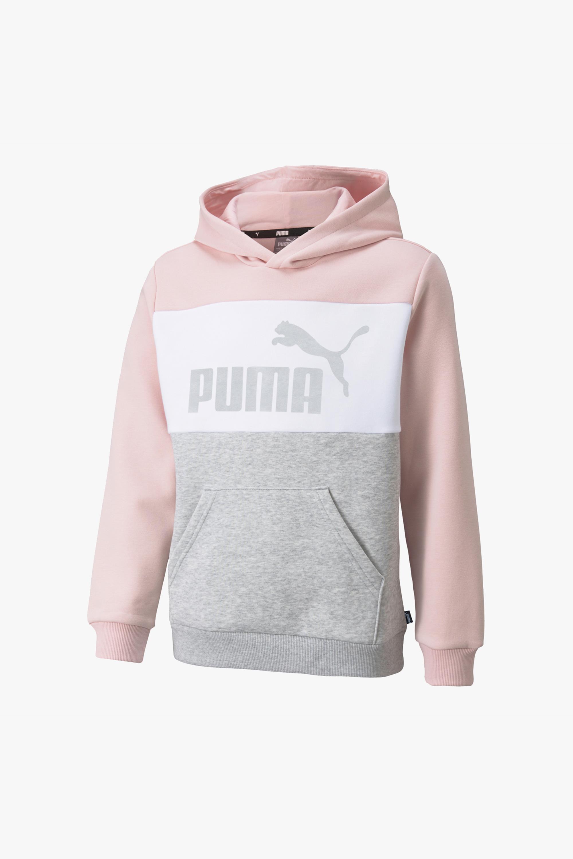 Puma Color Block - Rosa - Sudadera Capucha Chica | Sprinter