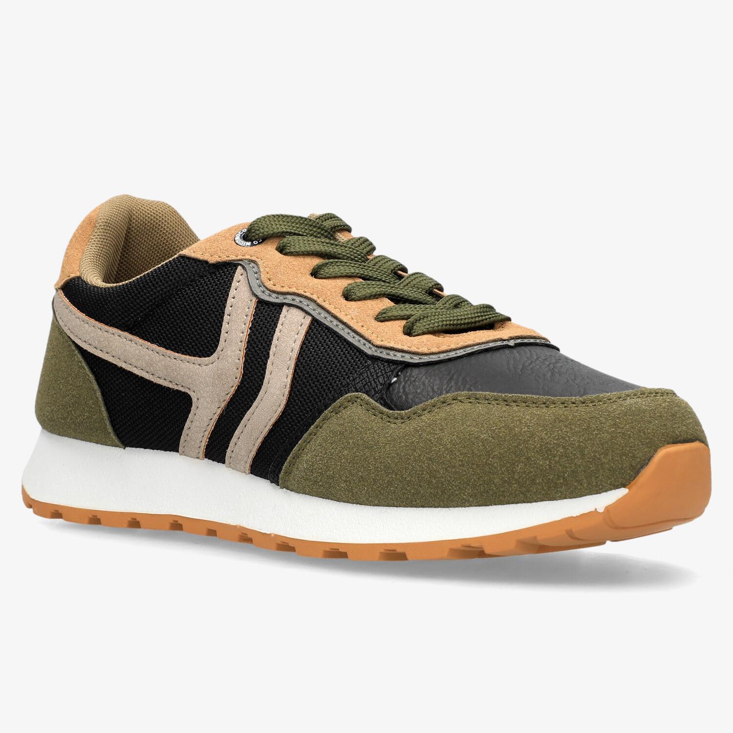 Nicoboco Warrior Khaki Sneakers Heren - Schoenen.nl