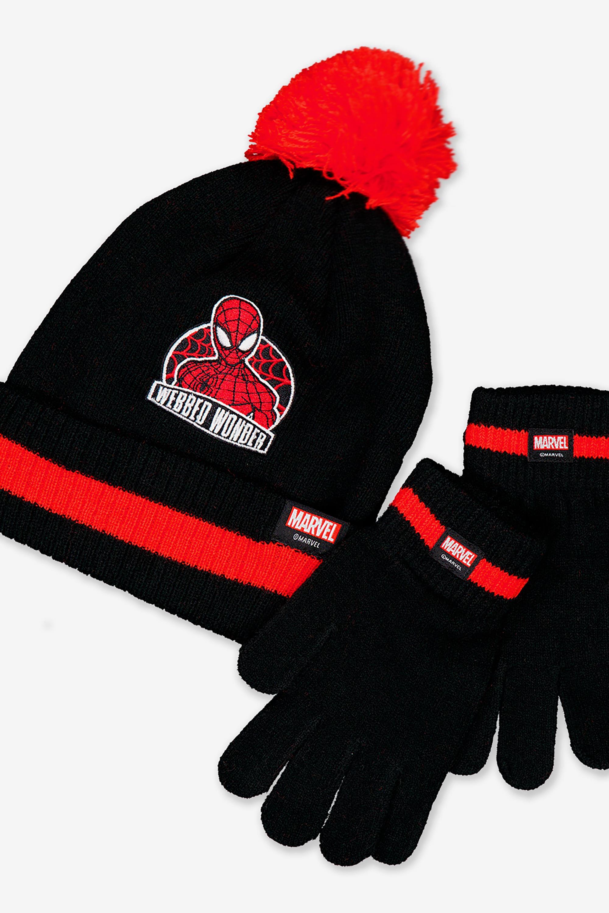 Guantes + Gorro Spiderman - Negro - Complementos Niños Marvel | Sprinter
