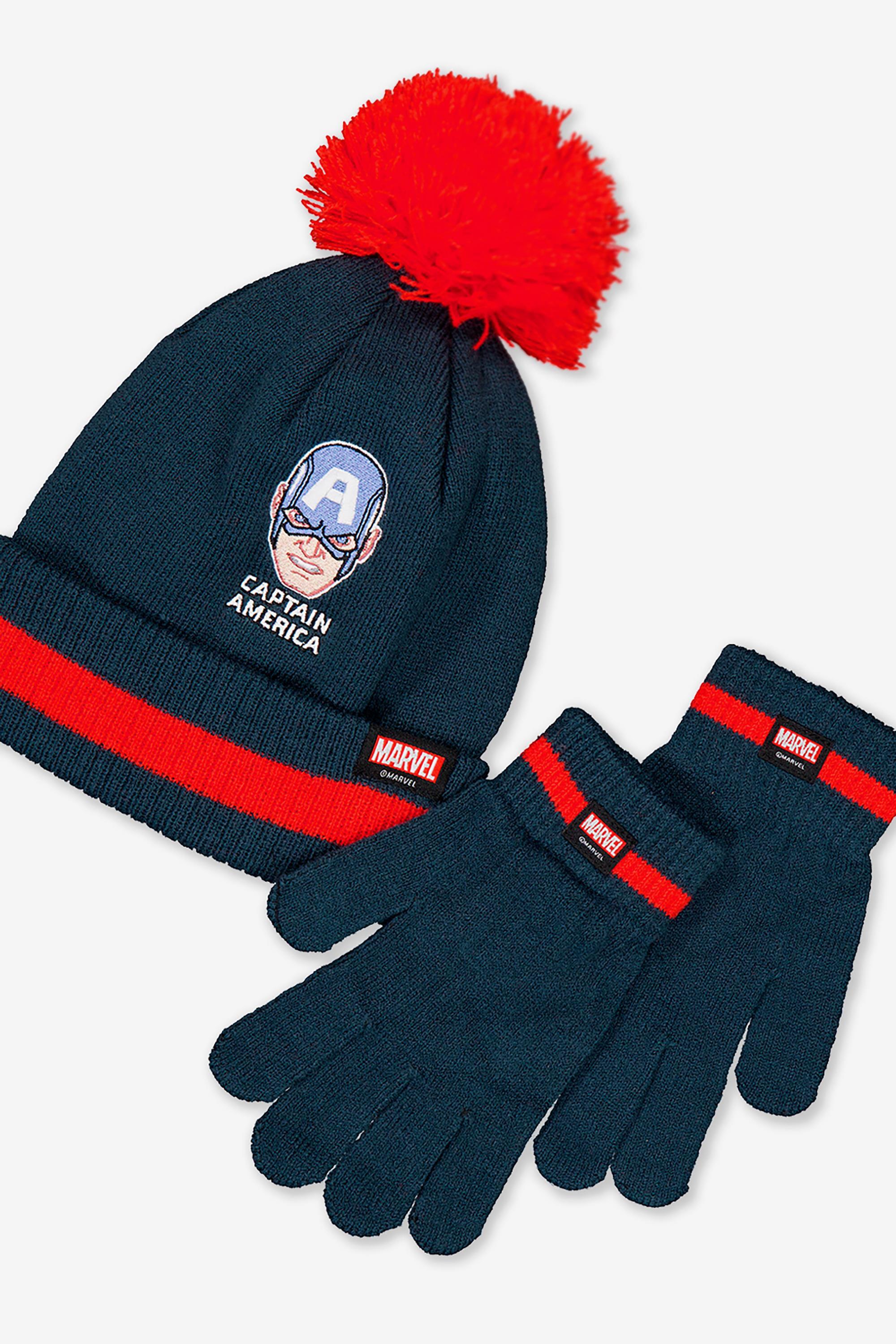 Gorro + Guantes Capitán América - Marino - Complementos Niños Marvel ...