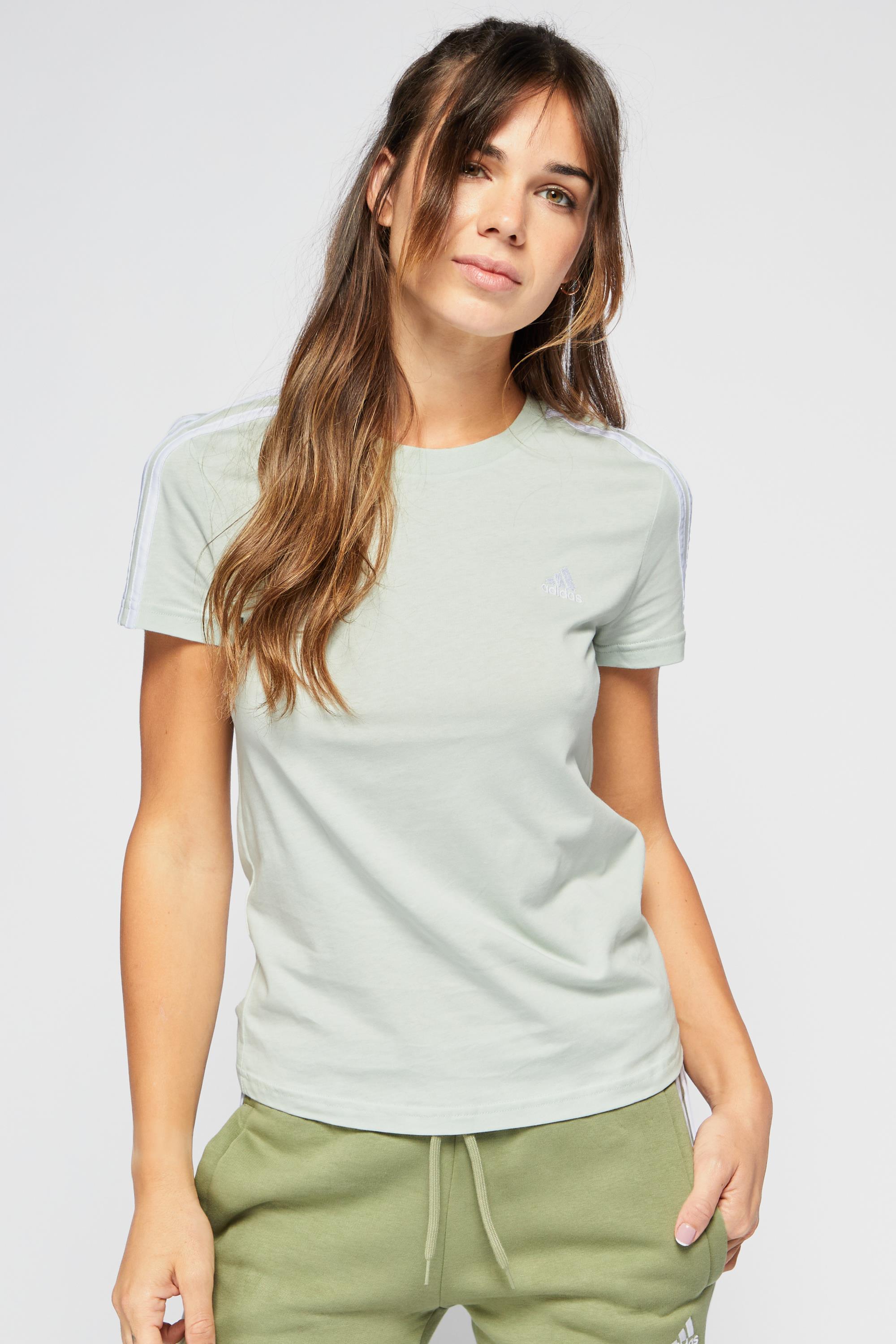 adidas 3S - Verde - Camiseta Mujer | Sprinter