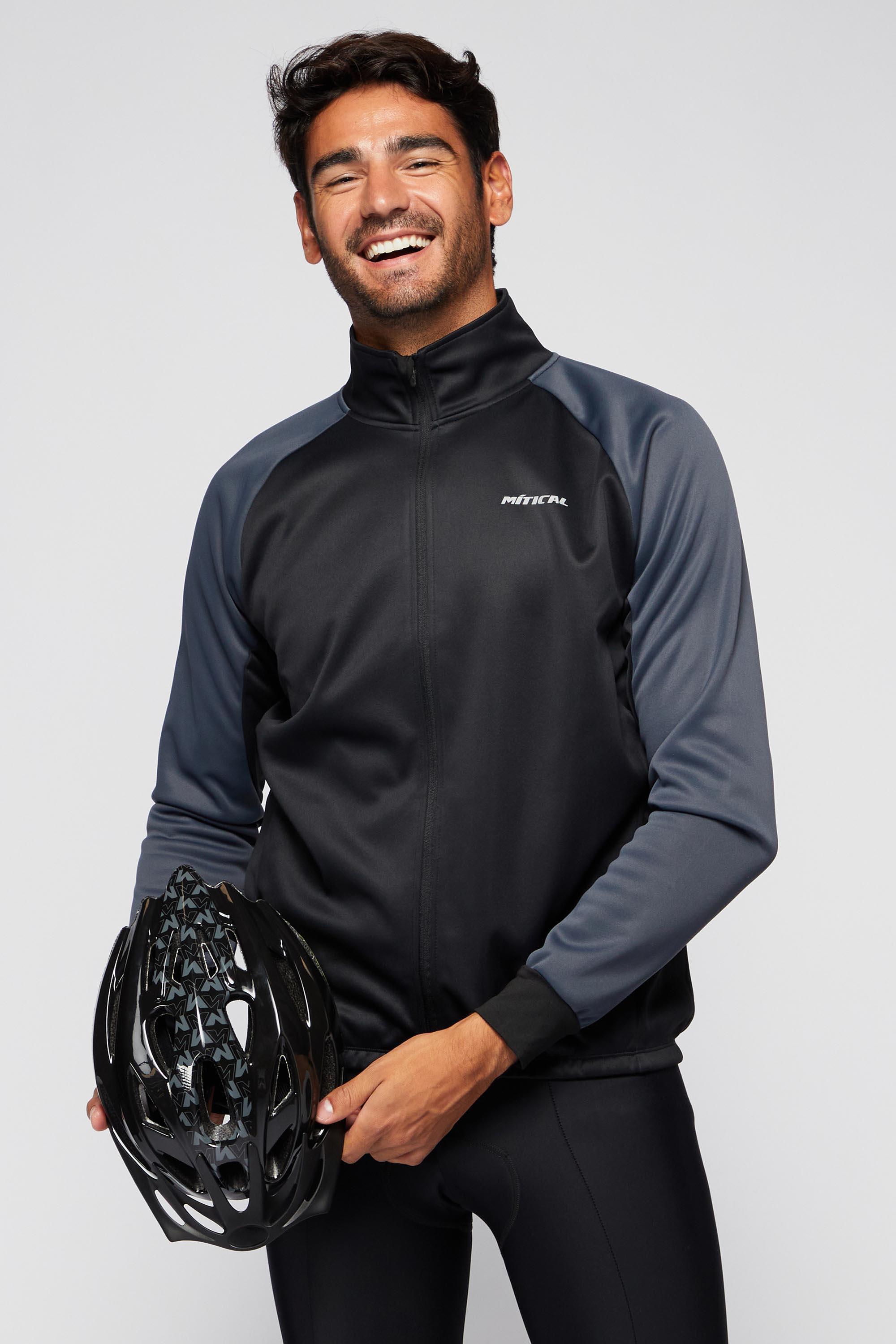 Mítical Plata - Preto - Casaco Ciclismo Homem | Sport Zone