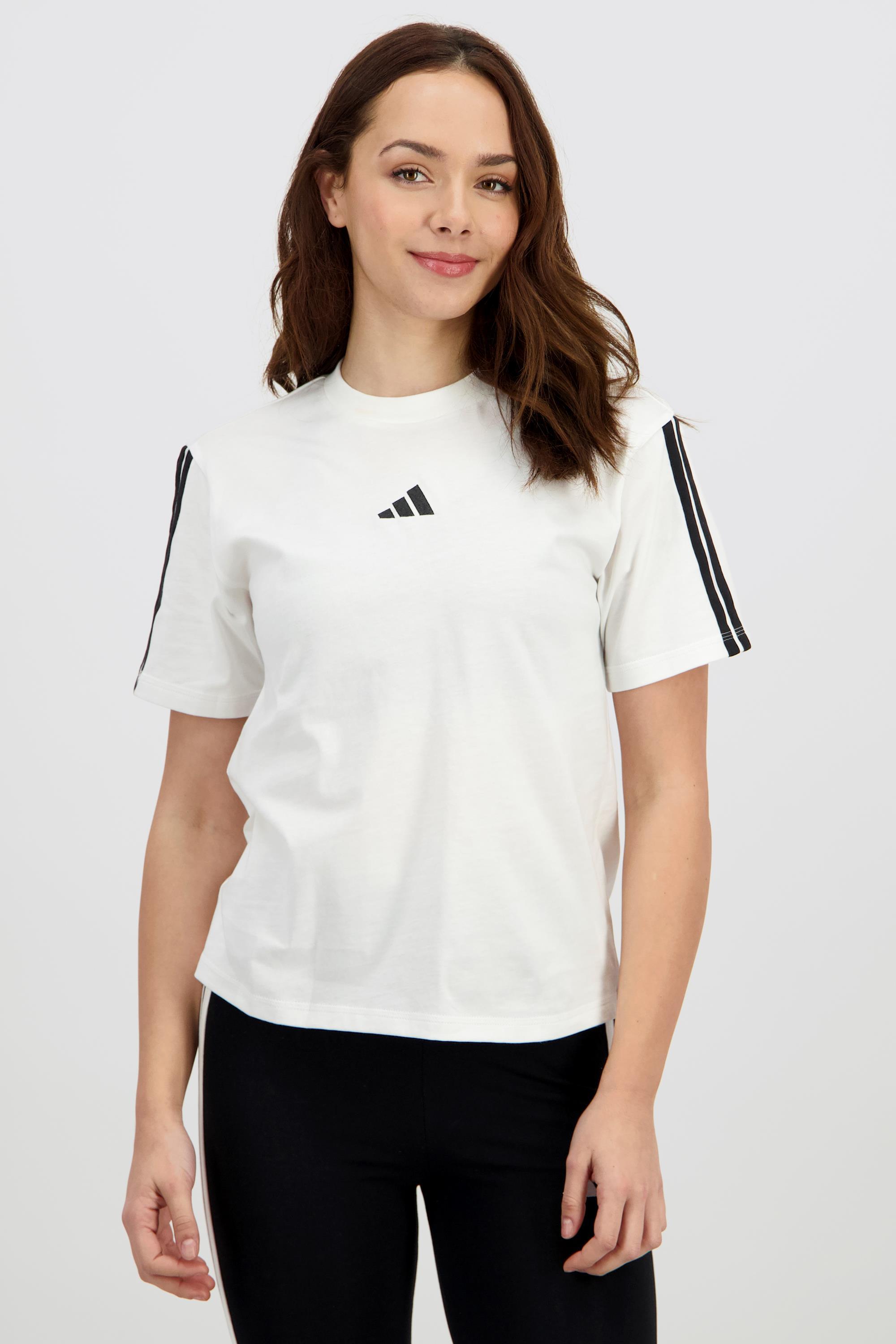 adidas 3S - Blanco - Camiseta Mujer | Sprinter