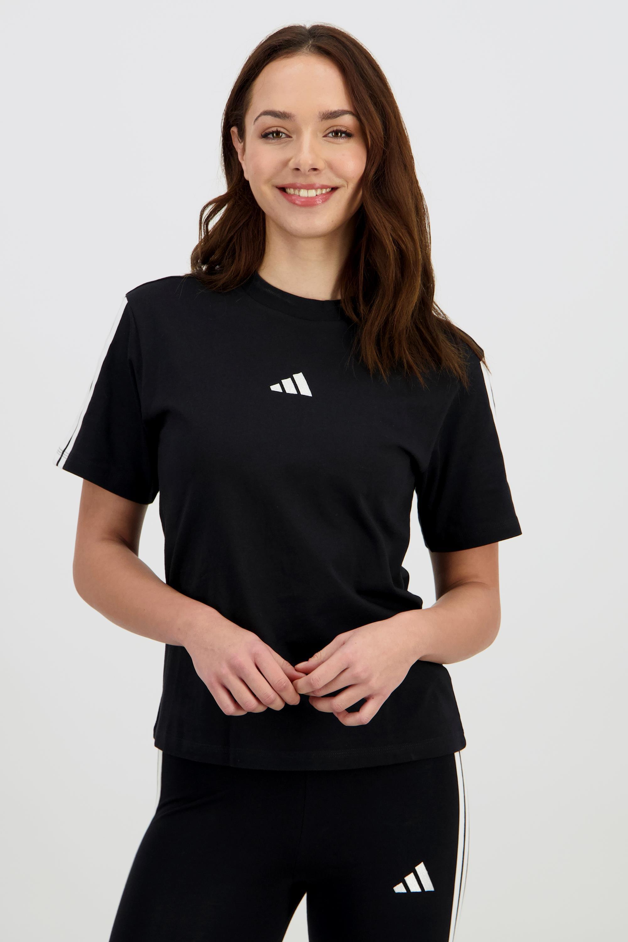 adidas 3S - Negro - Camiseta Mujer | Sprinter