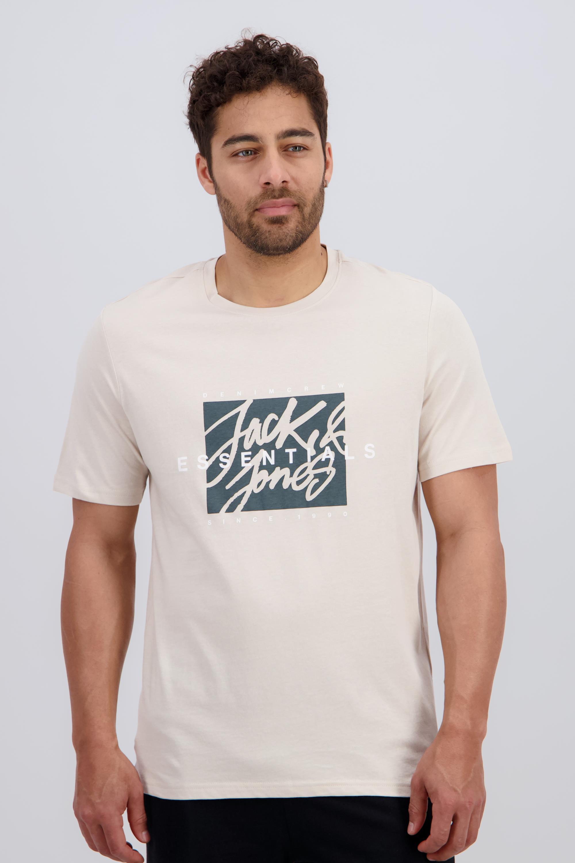 J & Jones Pre Write Logo - Arena - Camiseta Hombre | Sprinter