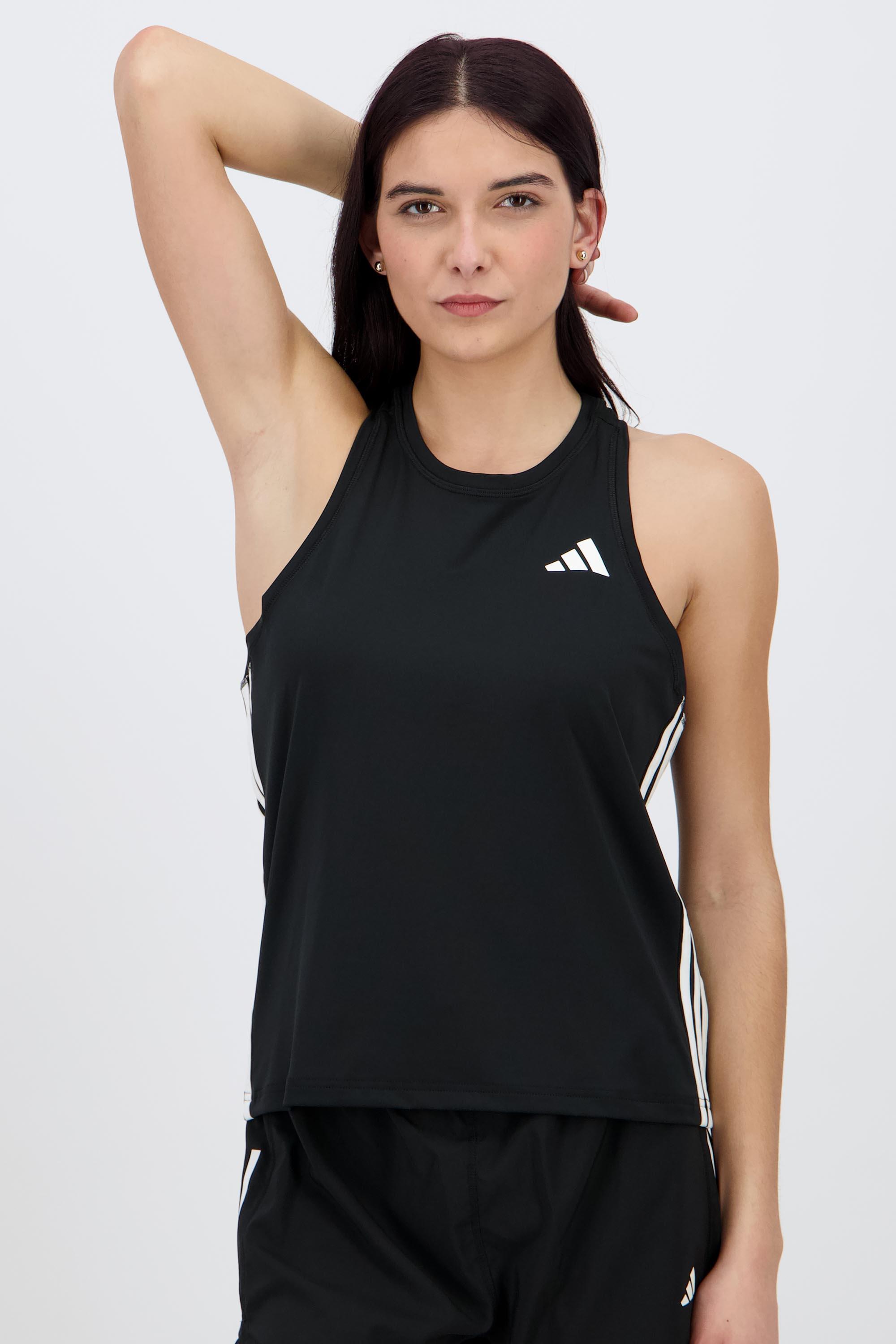adidas 3S - Negro - Camiseta Tirantes Mujer | Sprinter