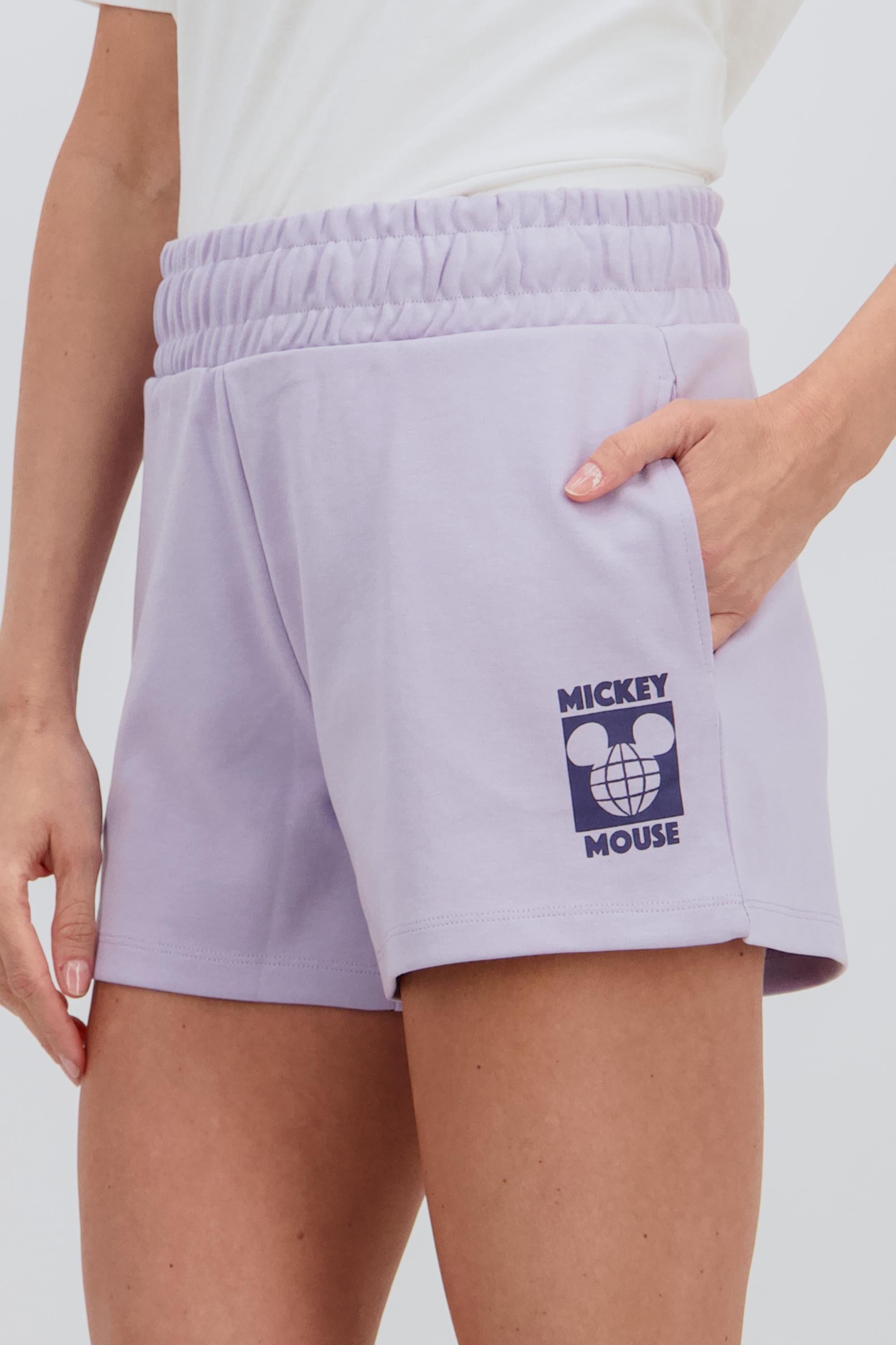 Pantalón Corto Mickey Mouse - Malva - Mujer Disney | Sprinter
