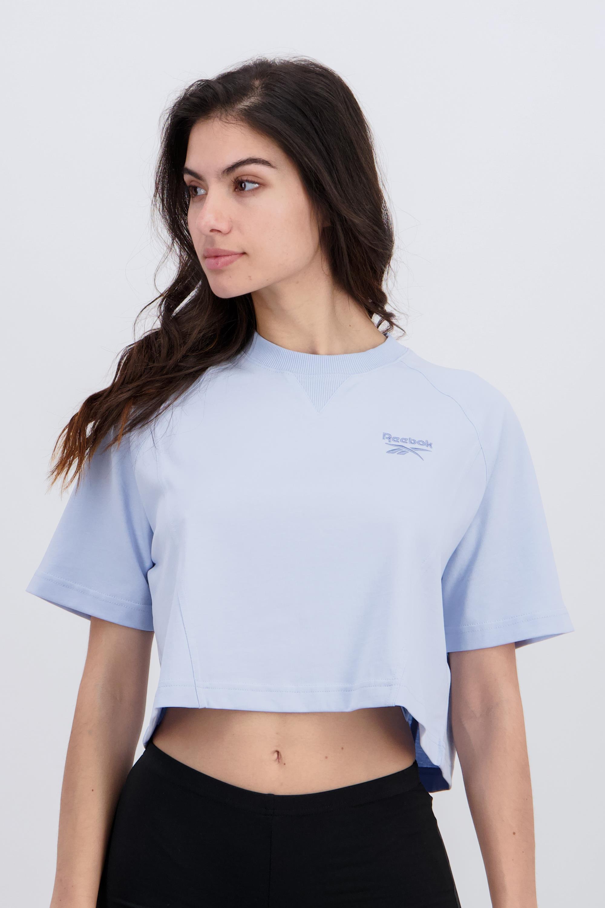 Reebok Icon - Azul - Camiseta Boxy Mujer | Sprinter