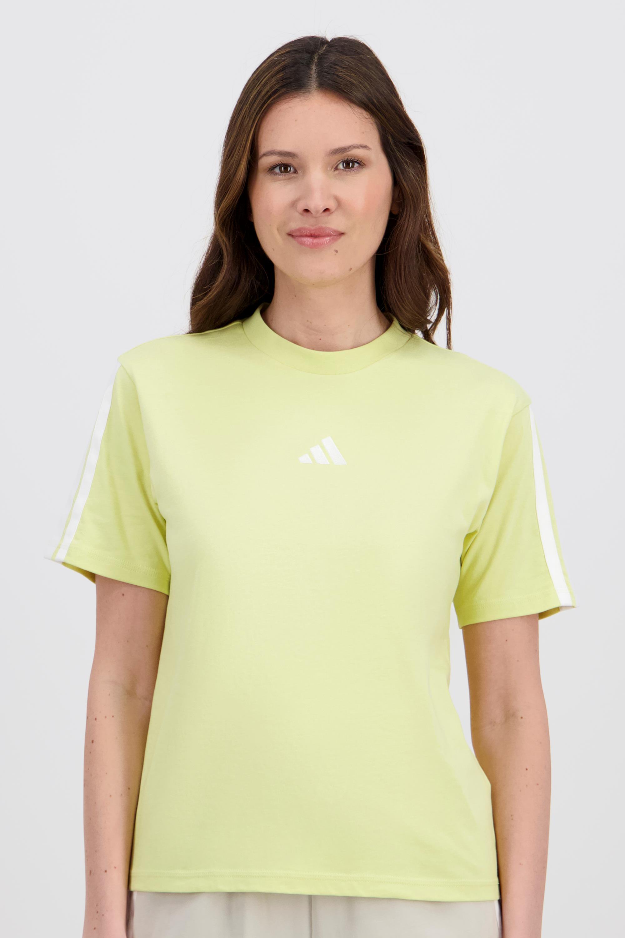 adidas 3S - Amarillo - Camiseta Manga Corta Mujer | Sprinter