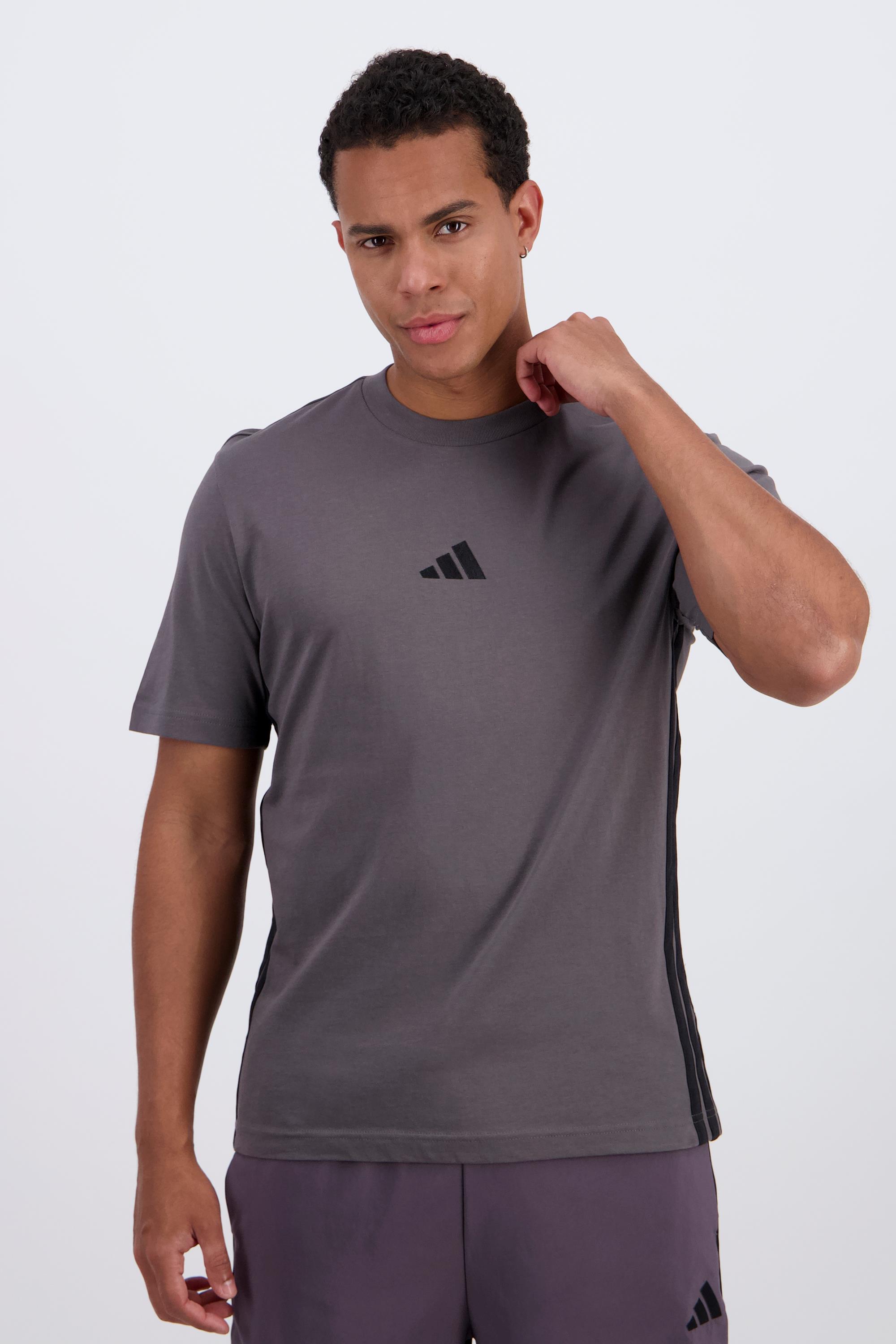adidas 3S - Gris - Camiseta Algodón Hombre | Sprinter