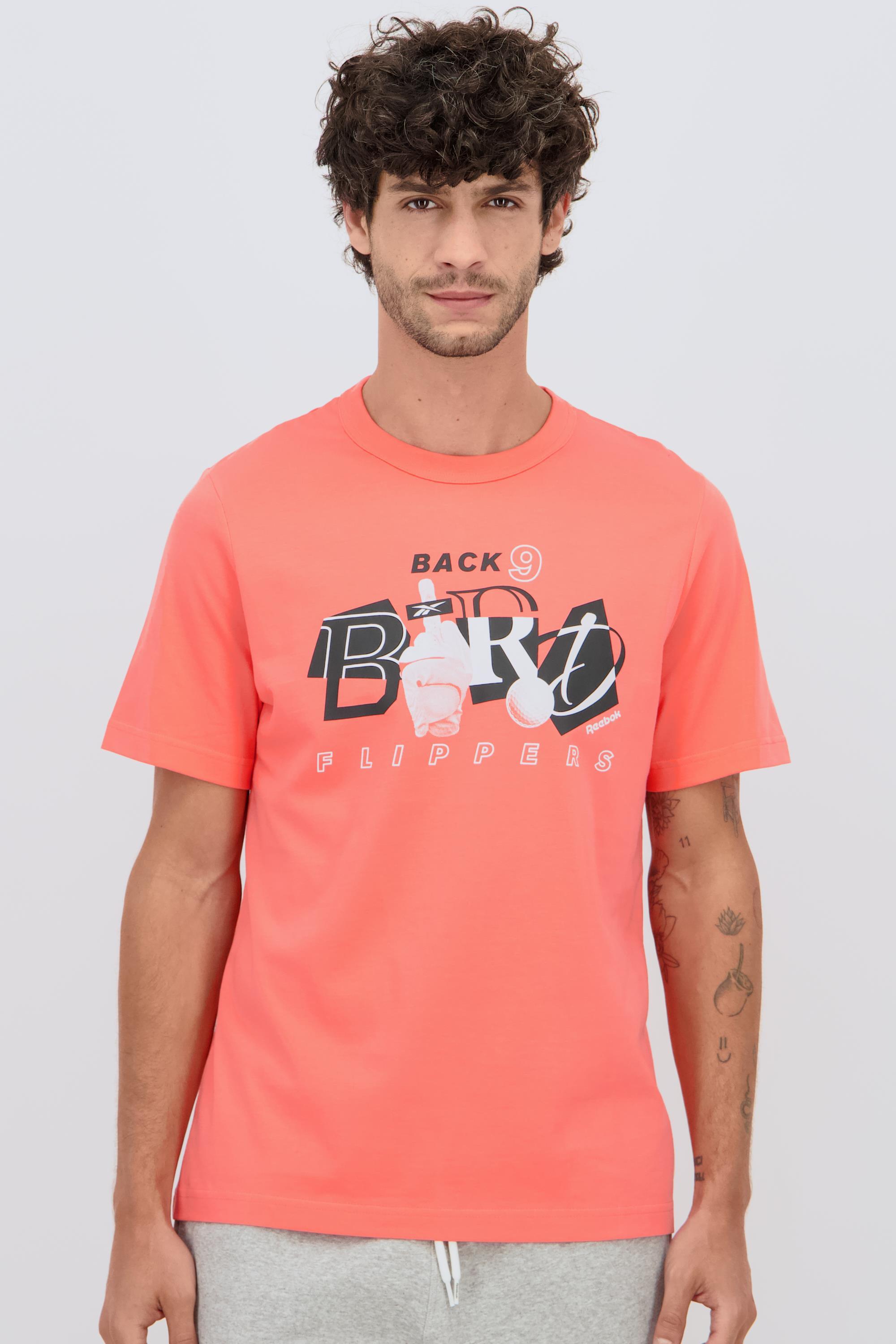 Reebok Grafica Golf - Rosa - T-shirt Algodão Homem | Sport Zone