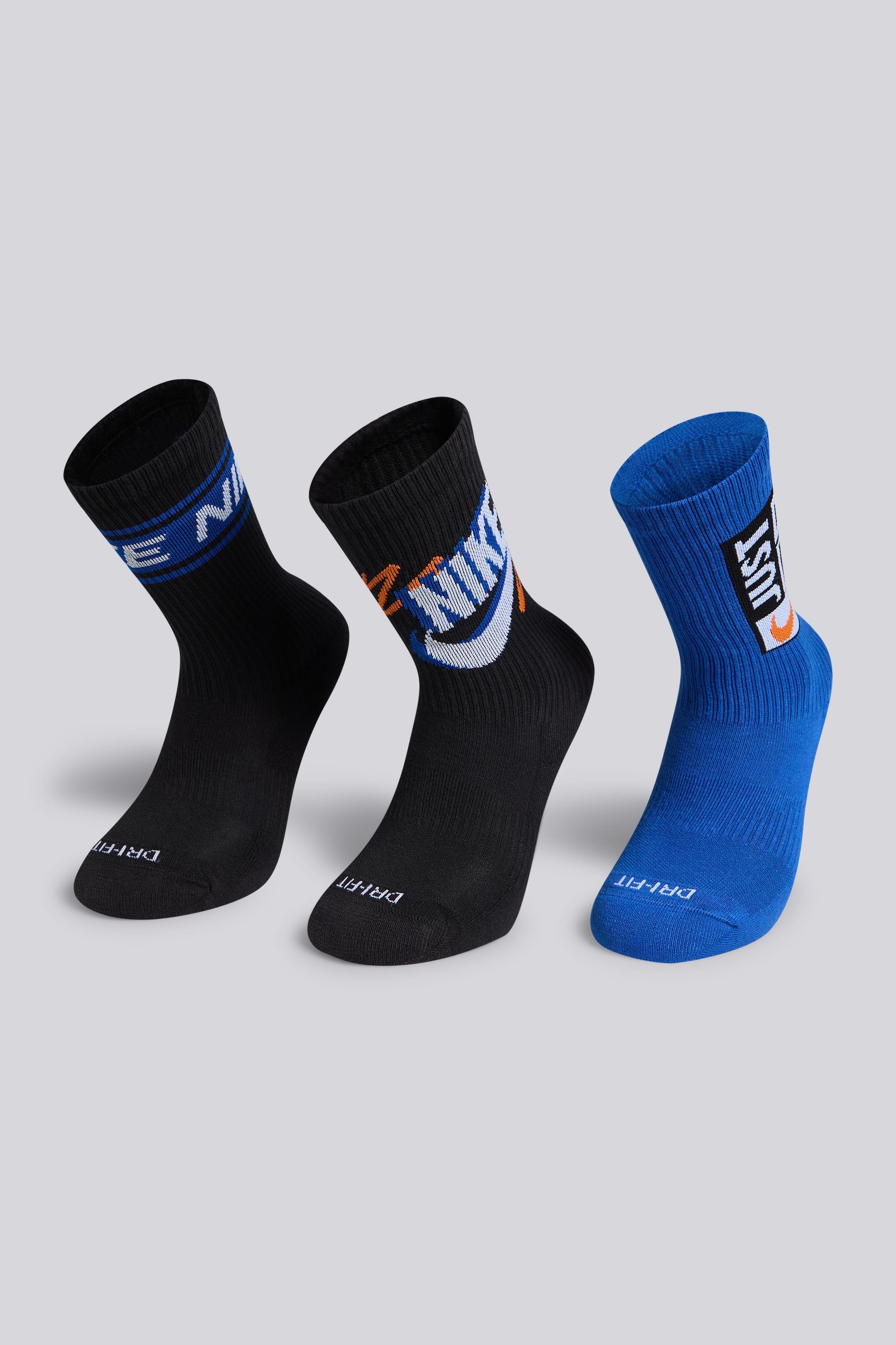 Meias Desportivas Nike Pack 3 Preto | Sport Zone