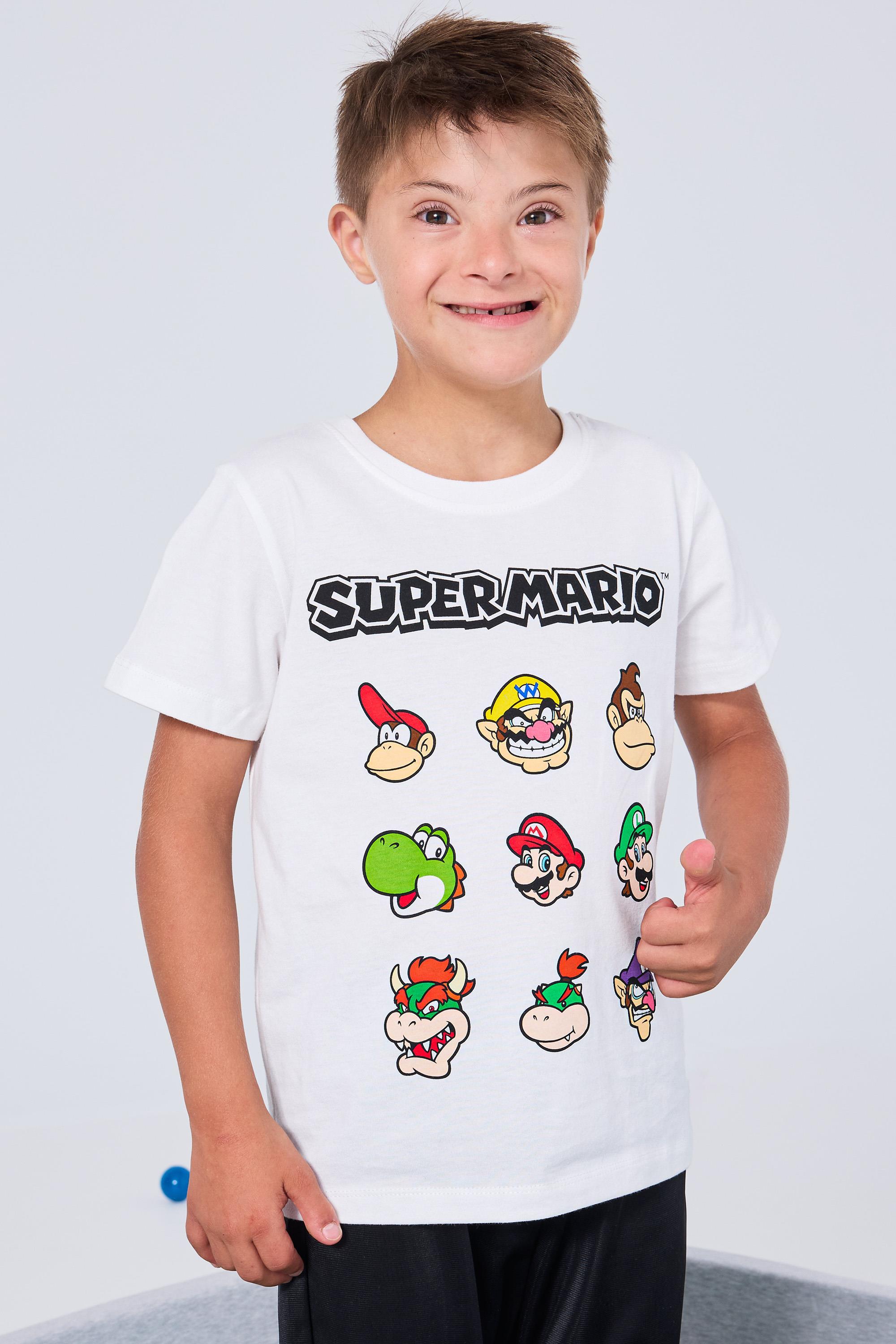 Camiseta Super Mario - Blanco - Camiseta Niño | Sprinter