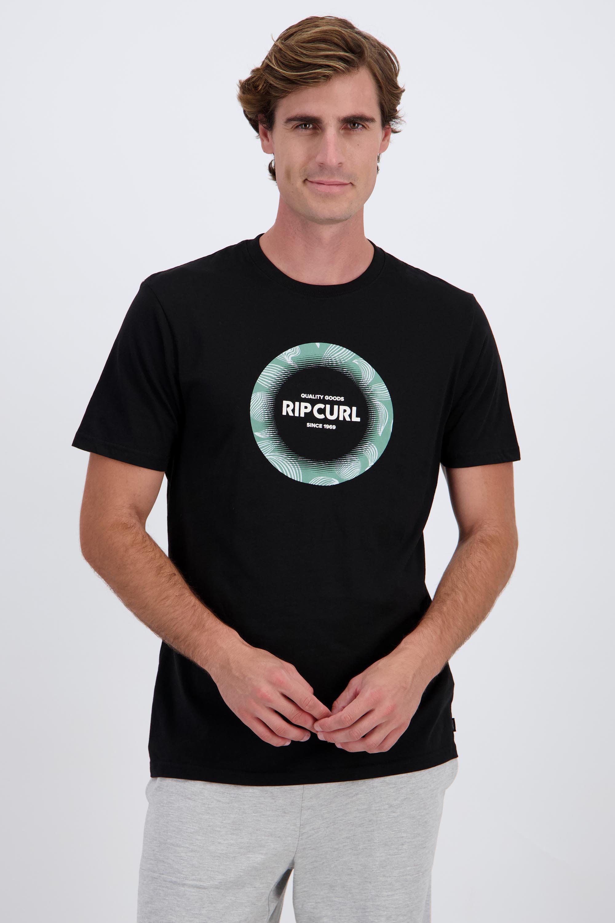 Rip Curl Circular - Negro - Camiseta Hombre | Sprinter