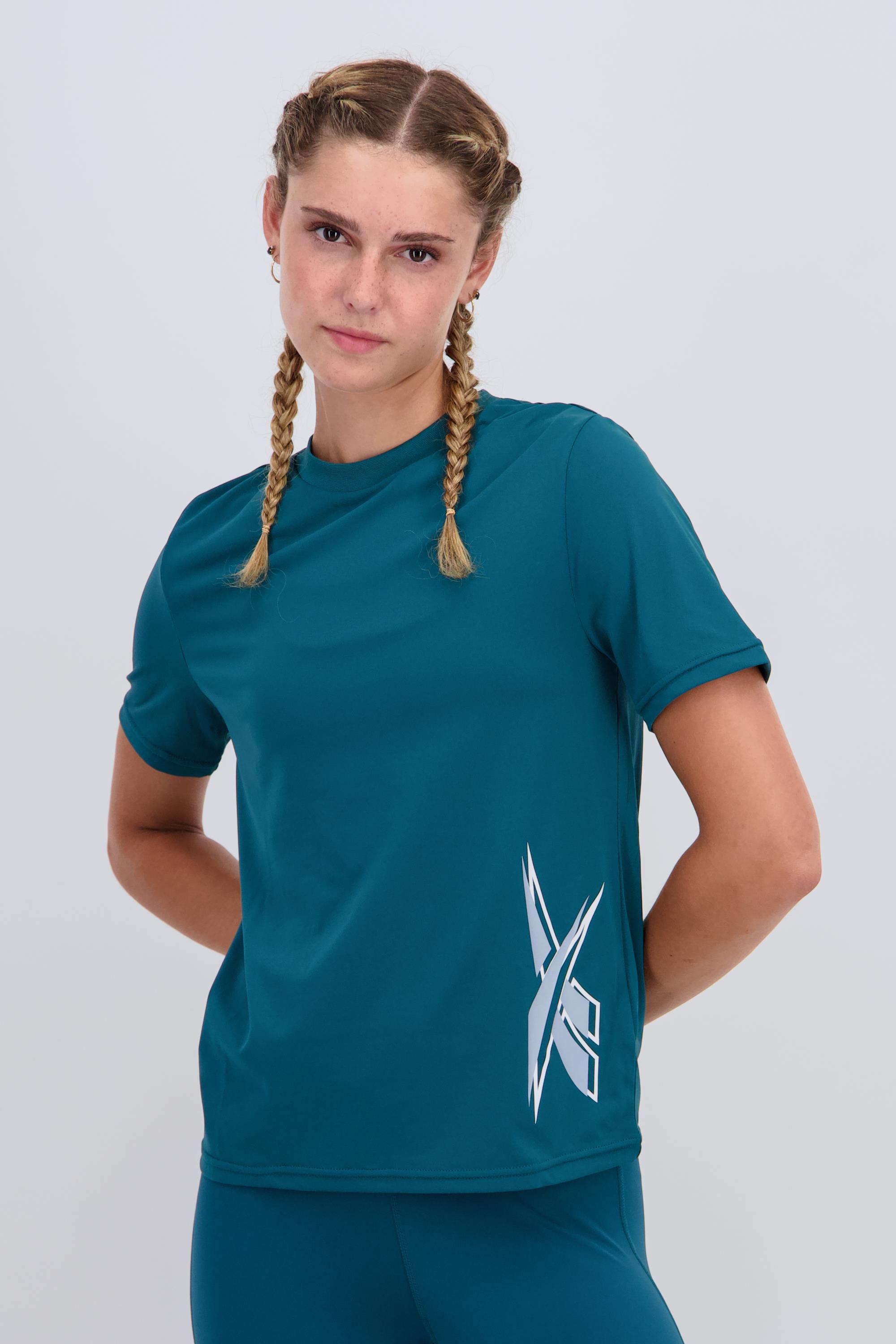 Reebok Serena Core Ss - Verde - Camiseta Mujer | Sprinter