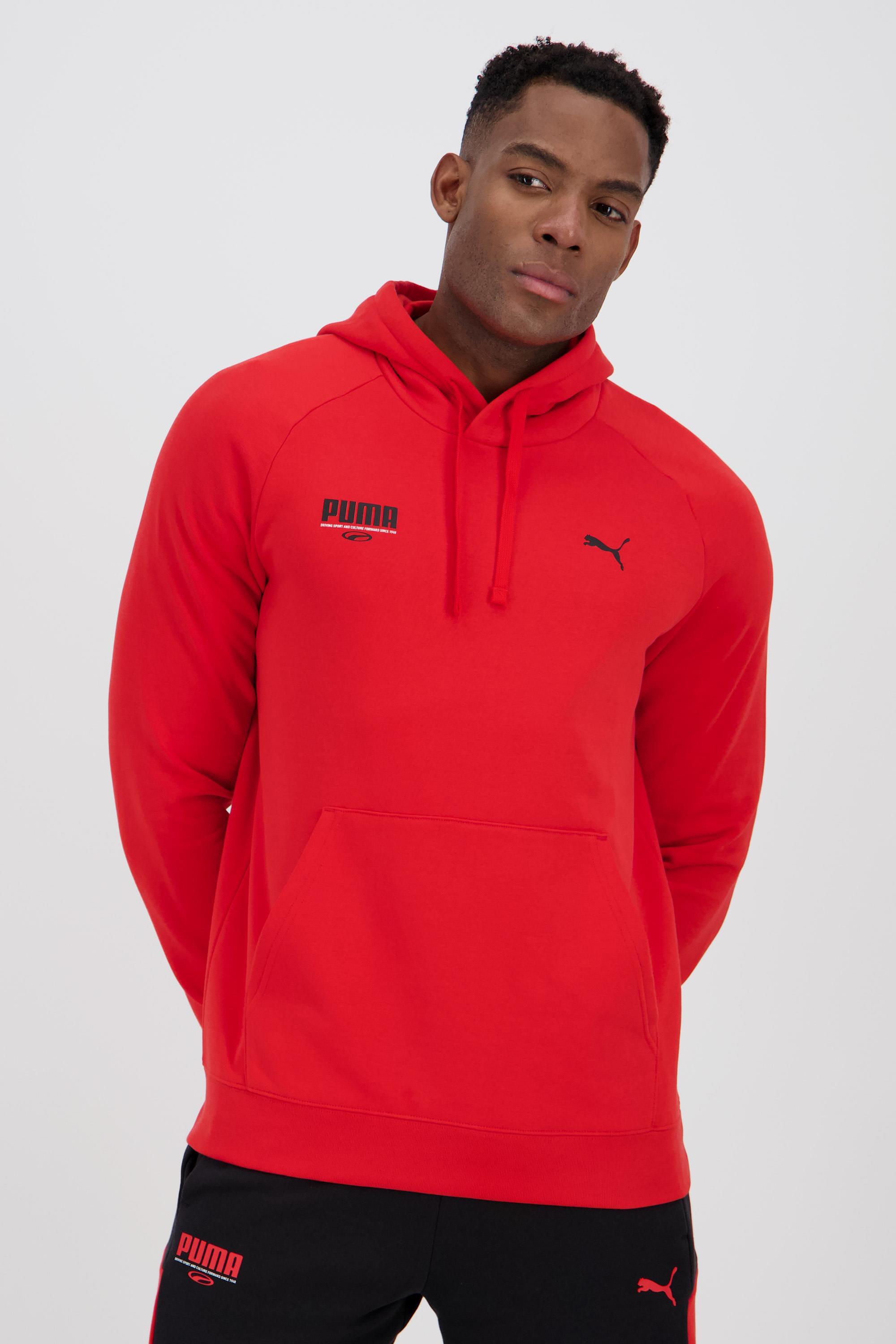 Puma - Vermelho - Sweatshirt Capuz Homem | Sport Zone