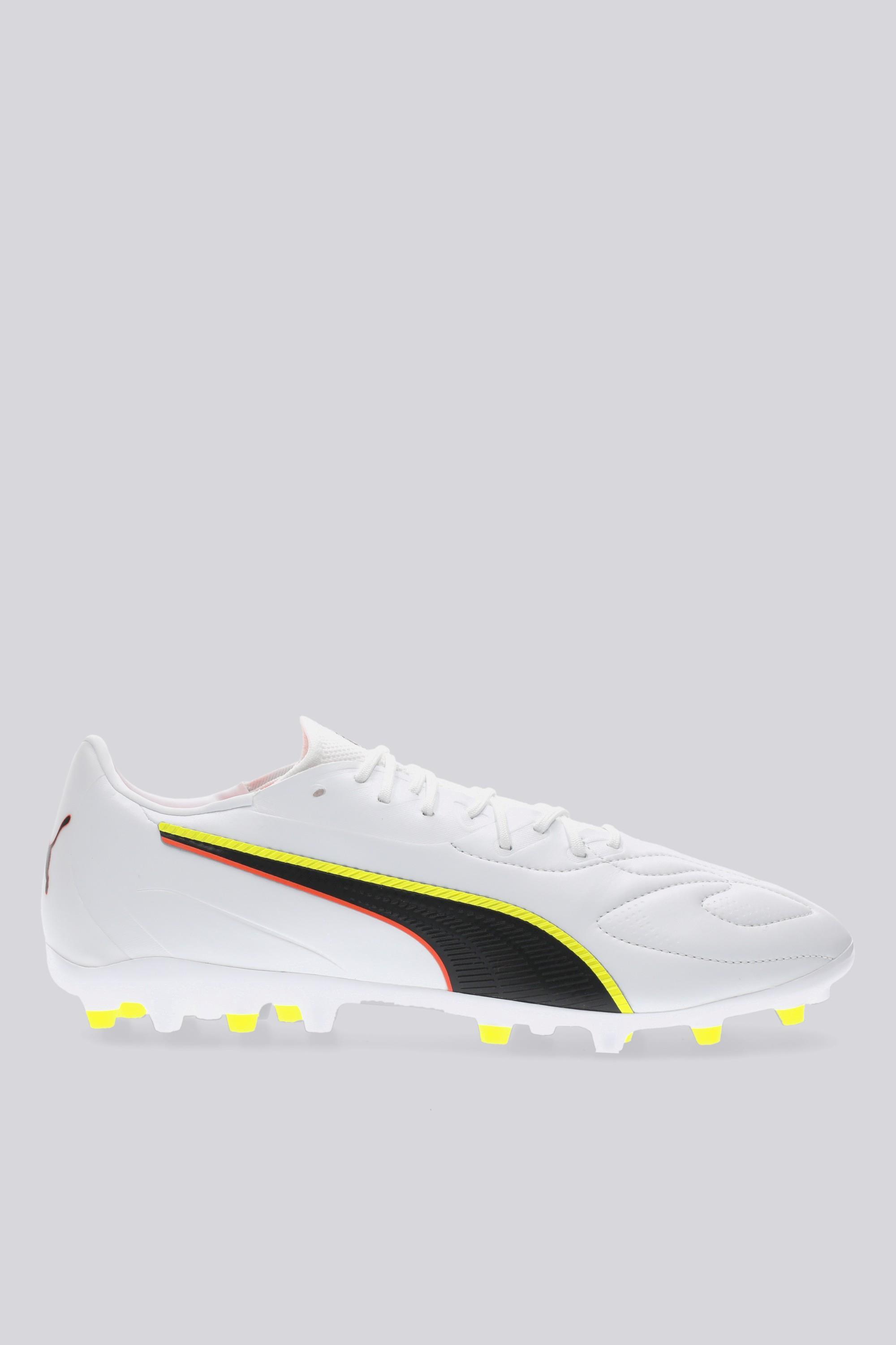 Puma King Match MG - Blanco - Botas Fútbol | Sprinter