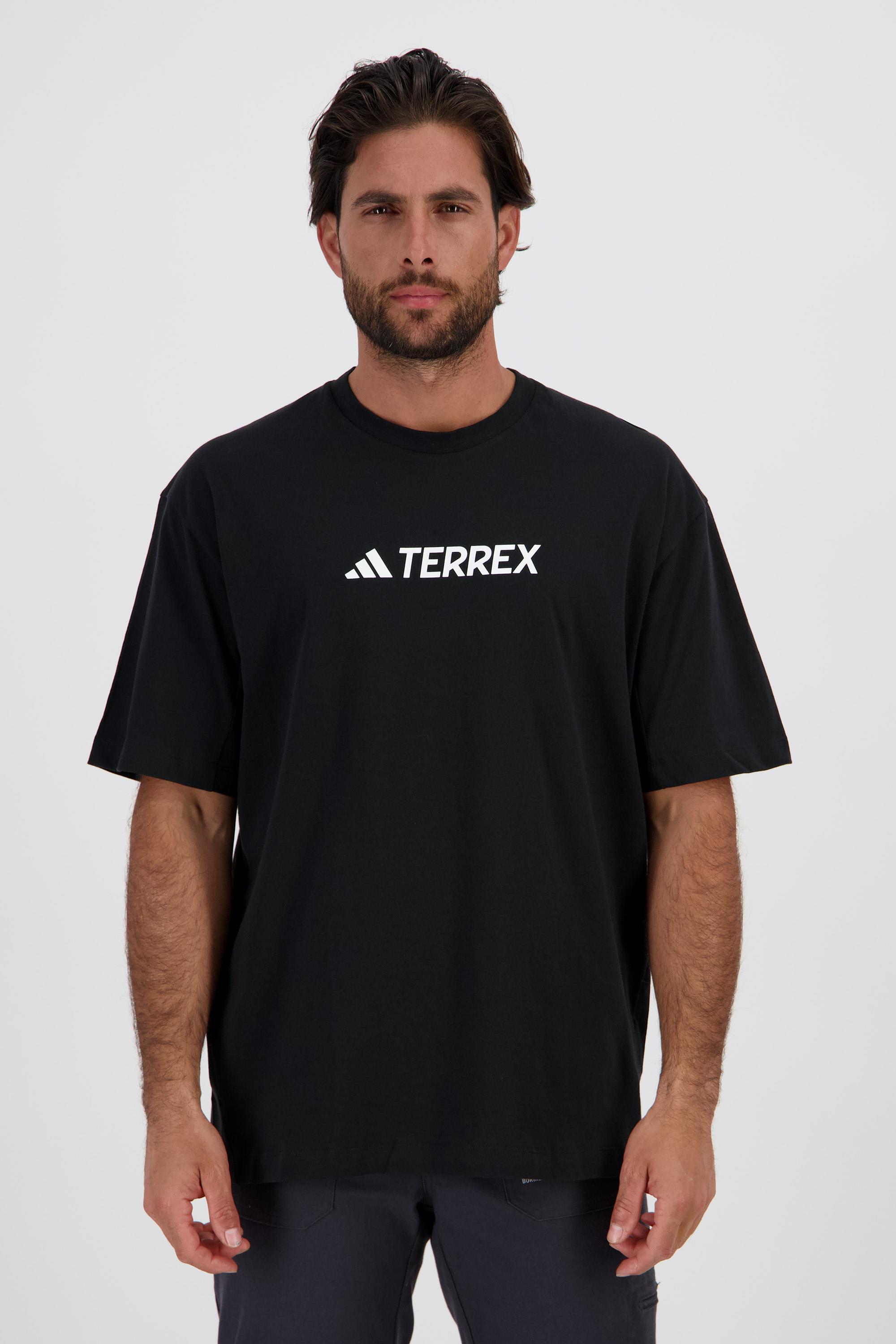 adidas Tx Logo - Negro - Camiseta Trekking Hombre | Sprinter MKP
