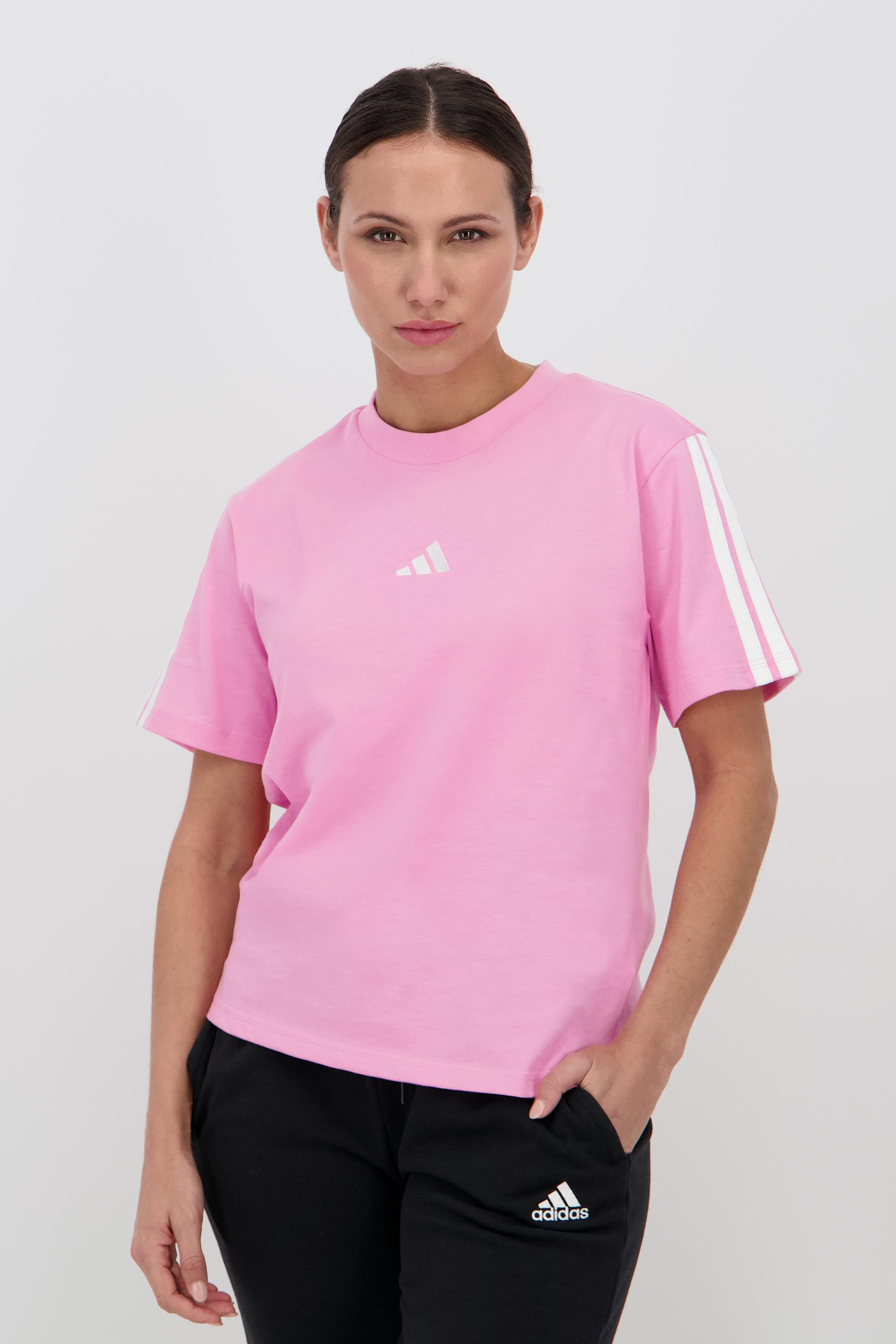adidas 3s - Rosa - Camiseta Manga Corta Mujer | Sprinter