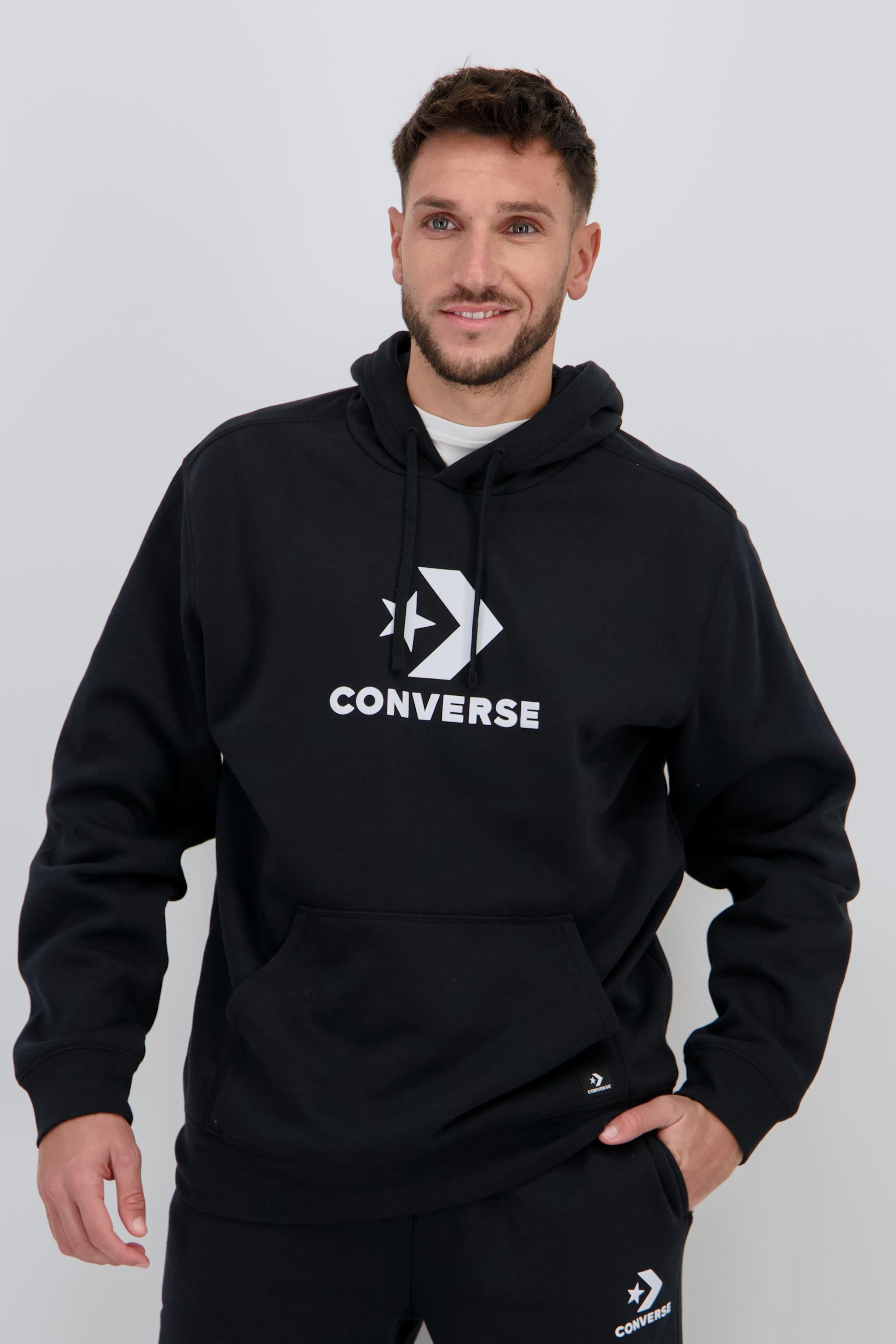 Sudadera Converse - Negro - Sudadera Capucha Hombre | Sprinter
