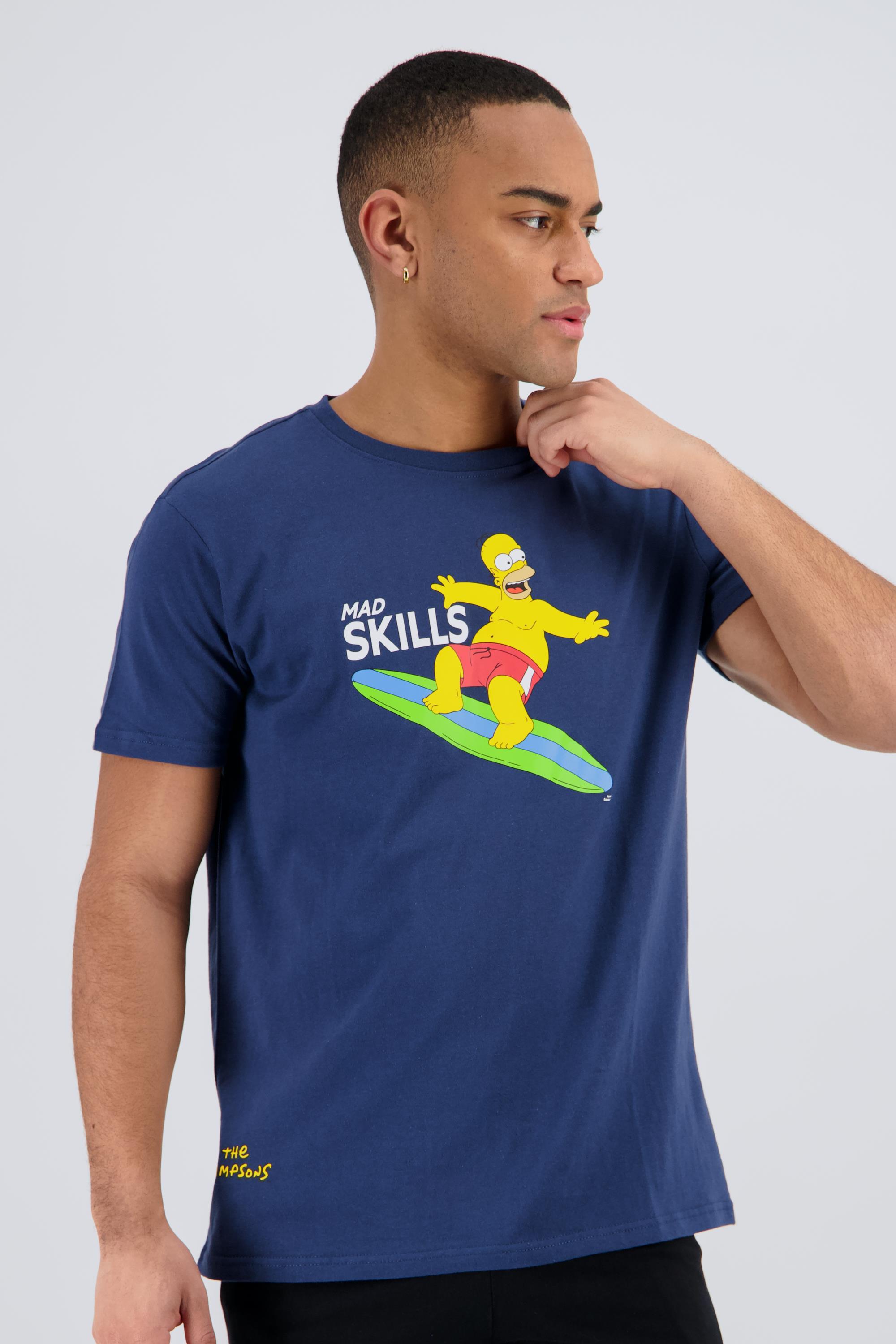 Camiseta Homer Simpson - Azul - Algodón Hombre | Sprinter