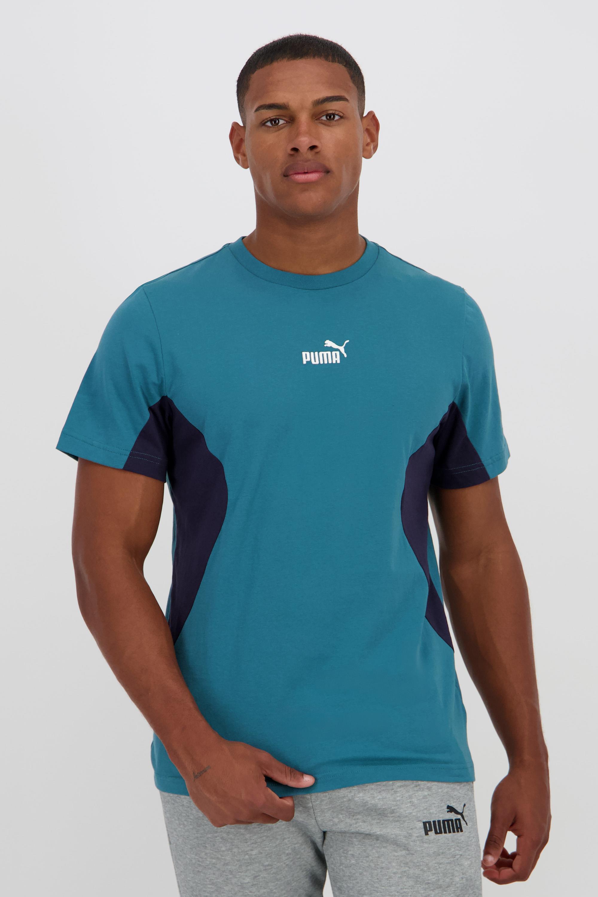 Puma Block - Verde - T-shirt Algodão Homem | Sport Zone